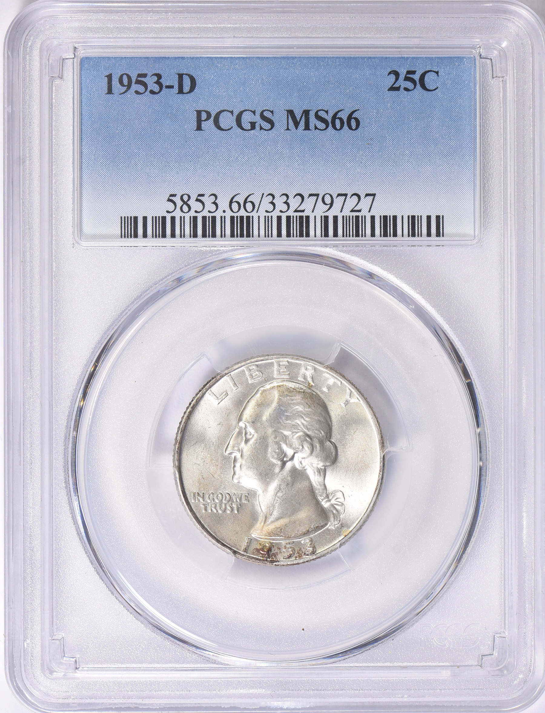 1953-D Washington Quarter PCGS MS-66 (Item 1777926) | GreatCollections Coin Auctions