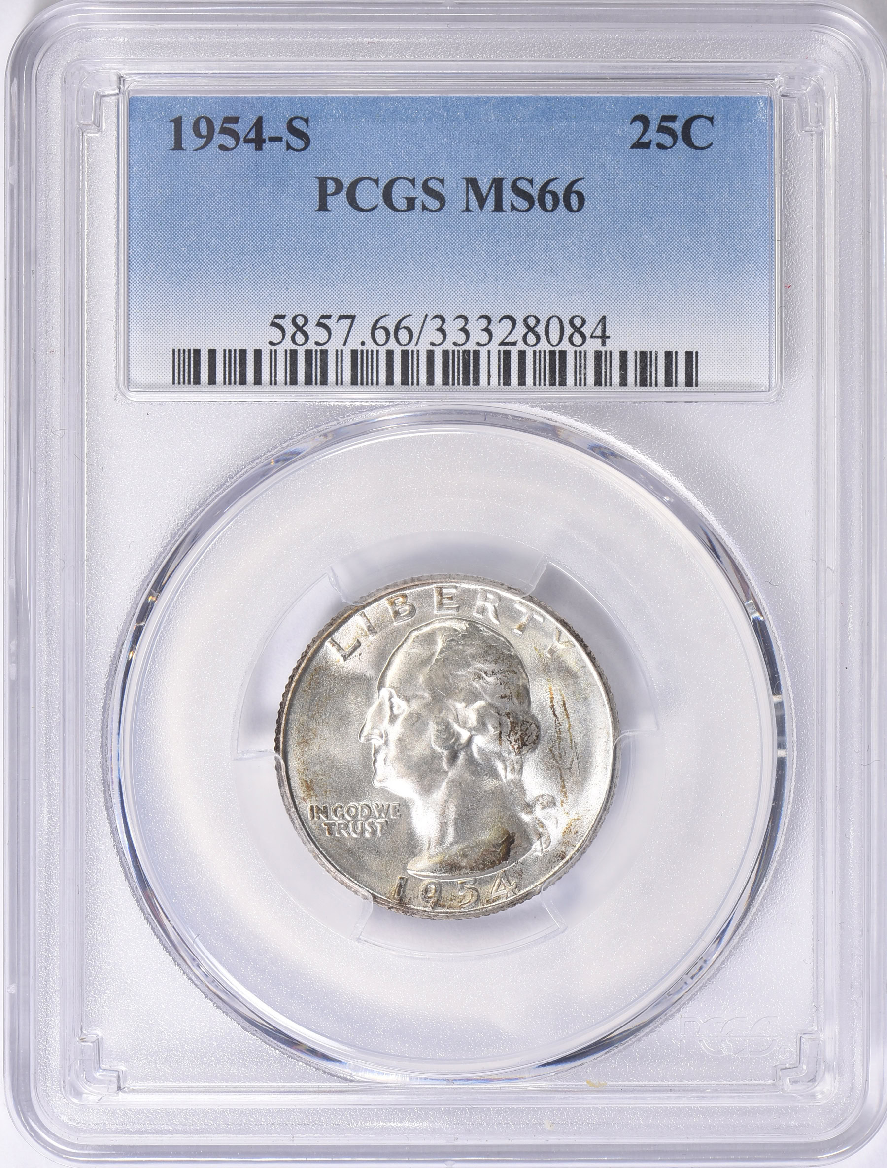 1954-S Washington Quarter PCGS MS-66 (Item 1777927) | GreatCollections Coin Auctions