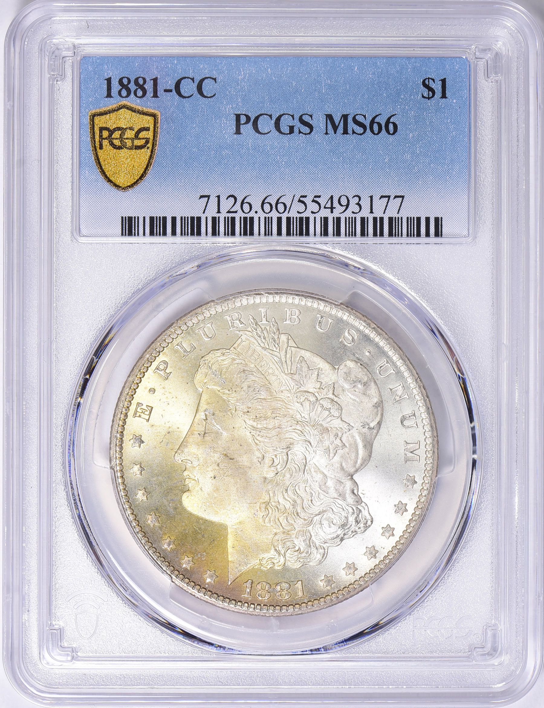 1881-CC Morgan Silver Dollar PCGS MS-66 (Item 1778037) | GreatCollections Coin Auctions