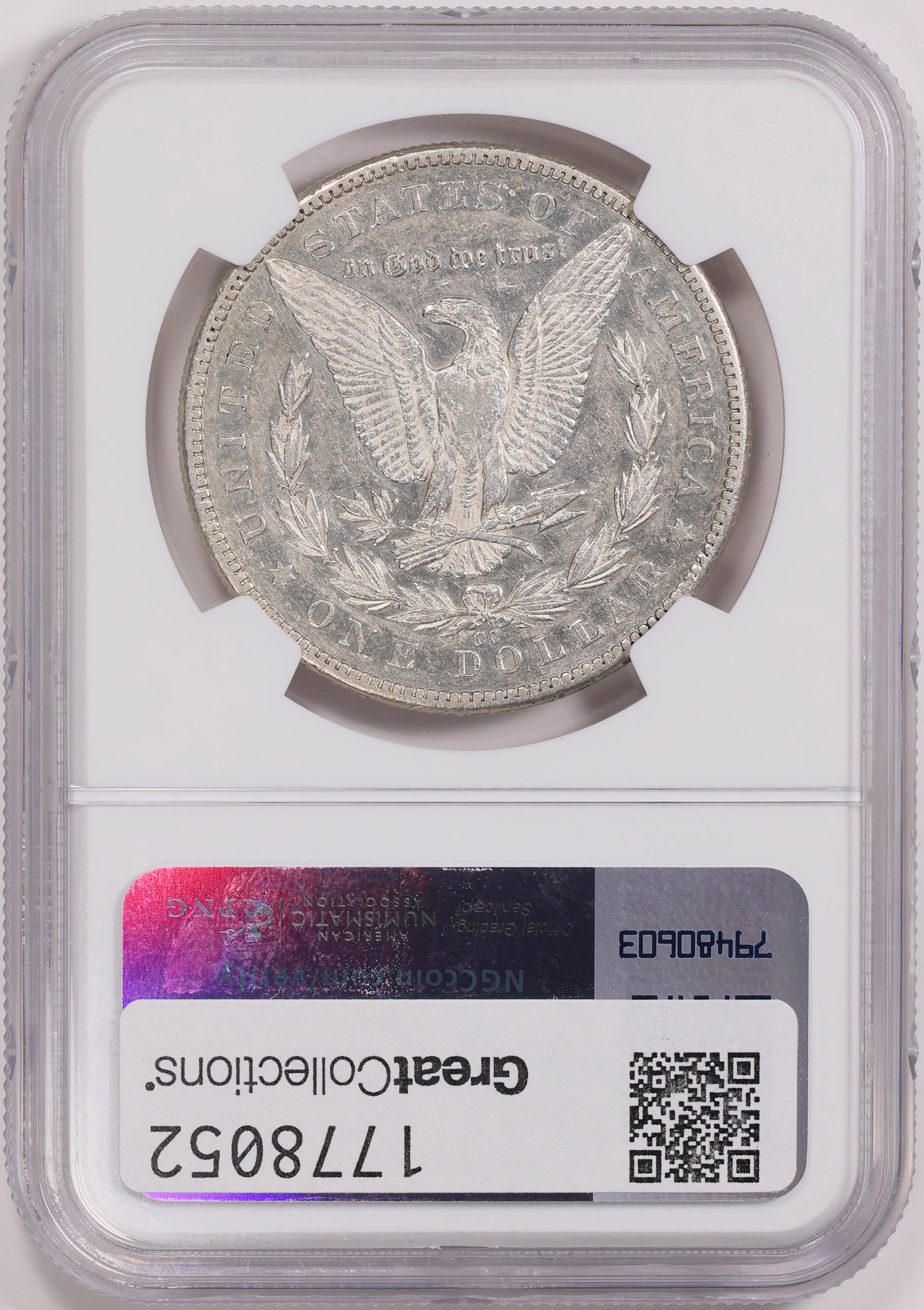1889-CC Morgan Silver Dollar NGC XF-45 (Item 1778052 ...