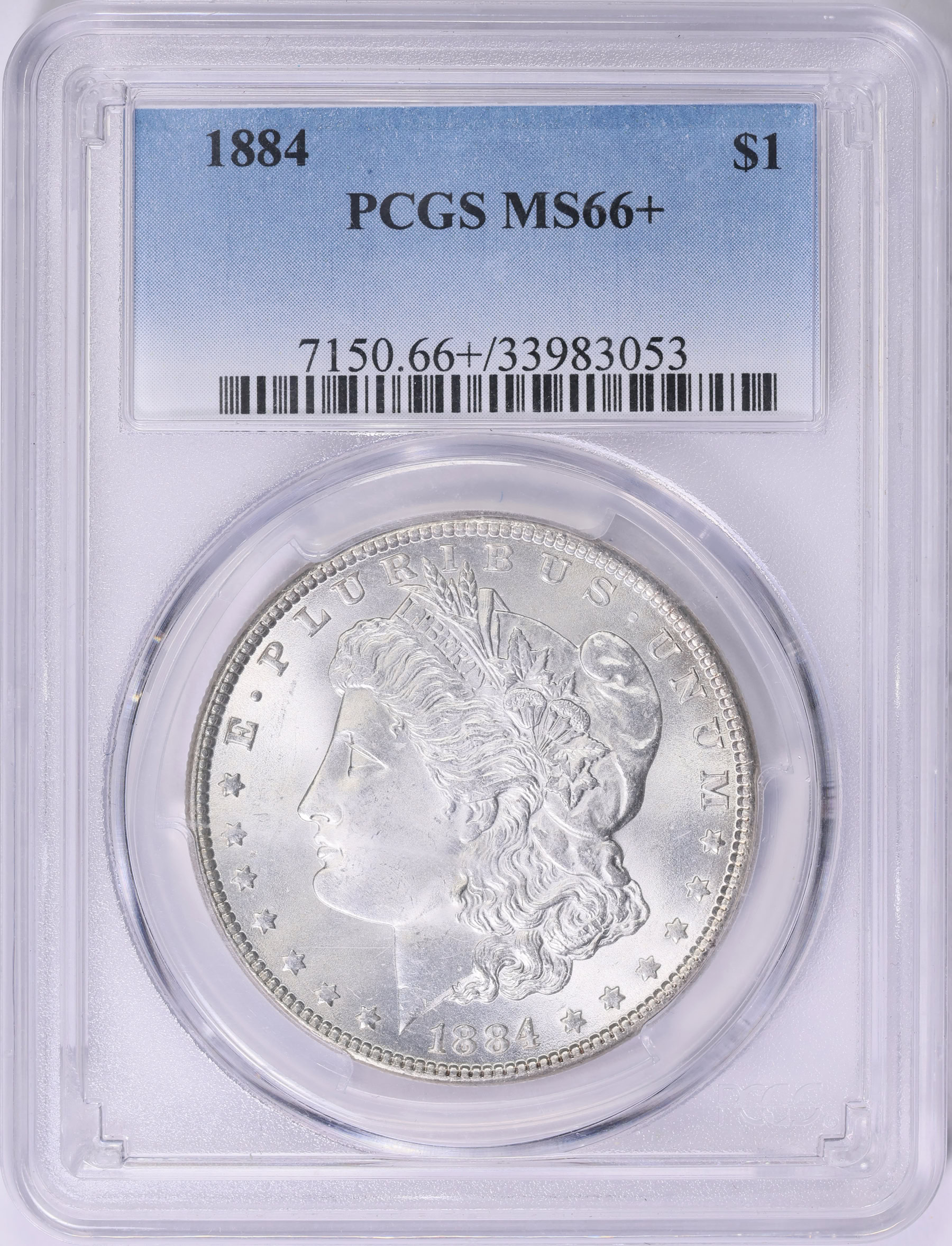 1884 Morgan Silver Dollar PCGS MS-66+ (Item 1778280) | GreatCollections ...