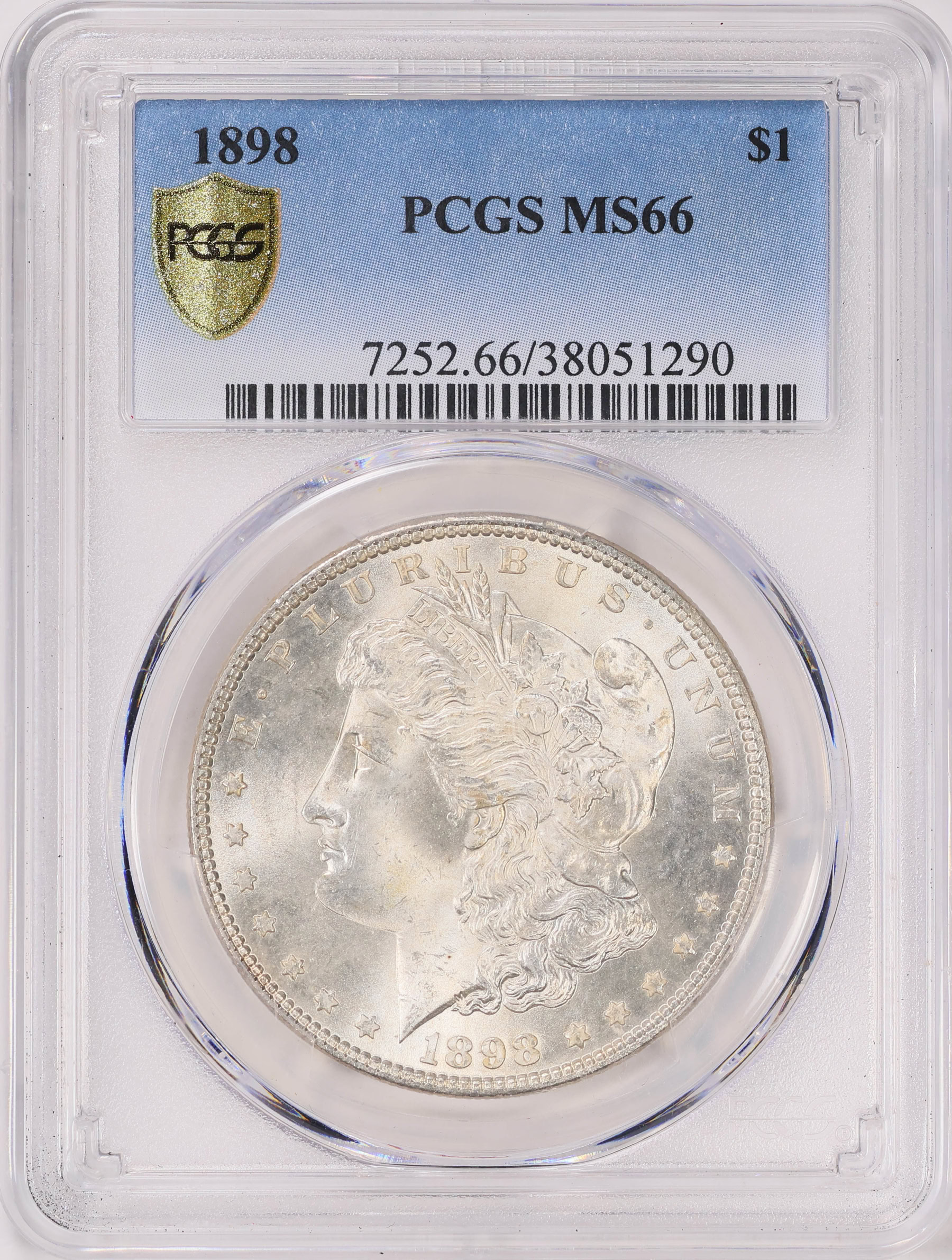 1898 Morgan Silver Dollar PCGS MS-66 (Item 1778287) | GreatCollections Coin Auctions