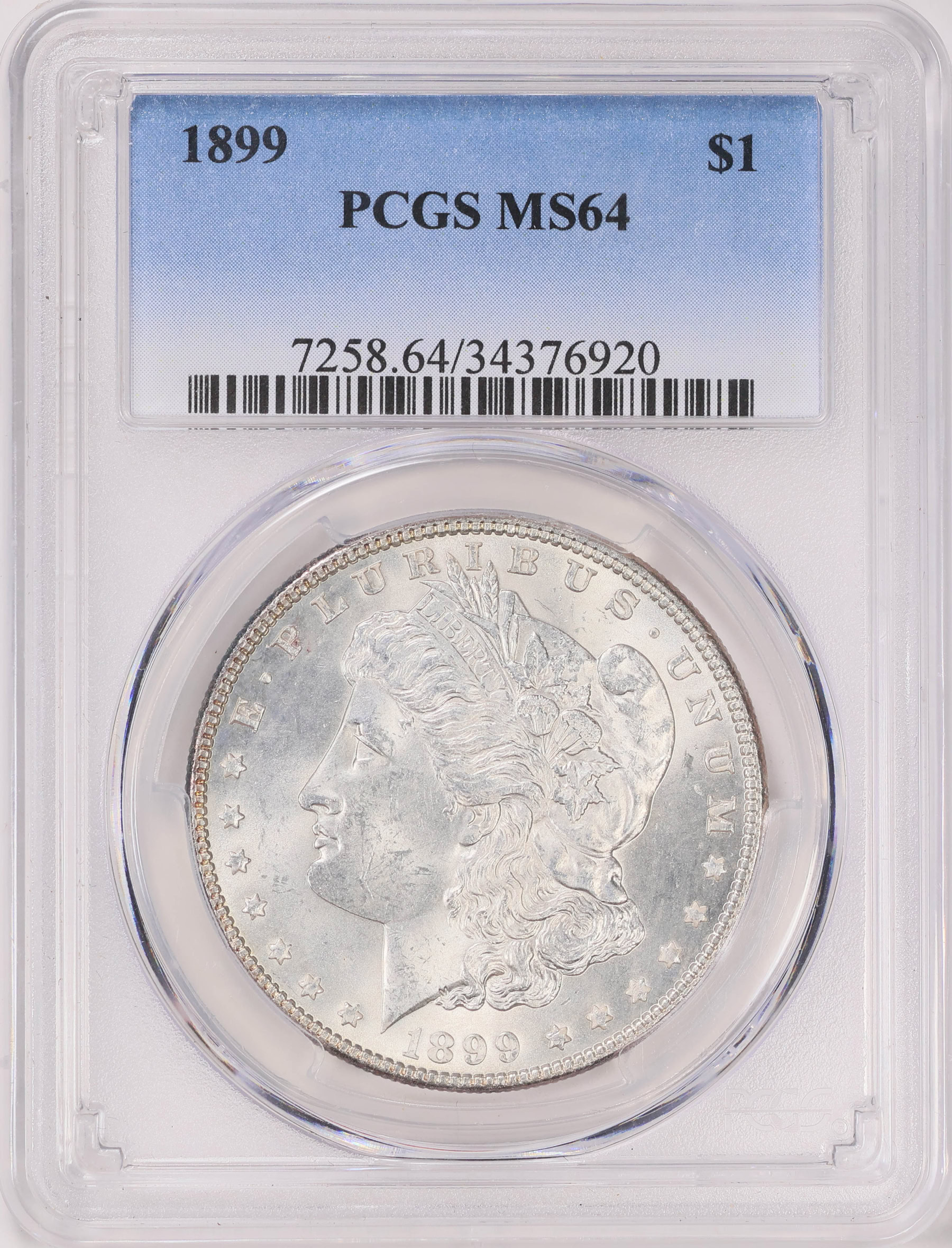 1899 Morgan Silver Dollar PCGS MS-64 (Item 1778290) | GreatCollections Coin Auctions