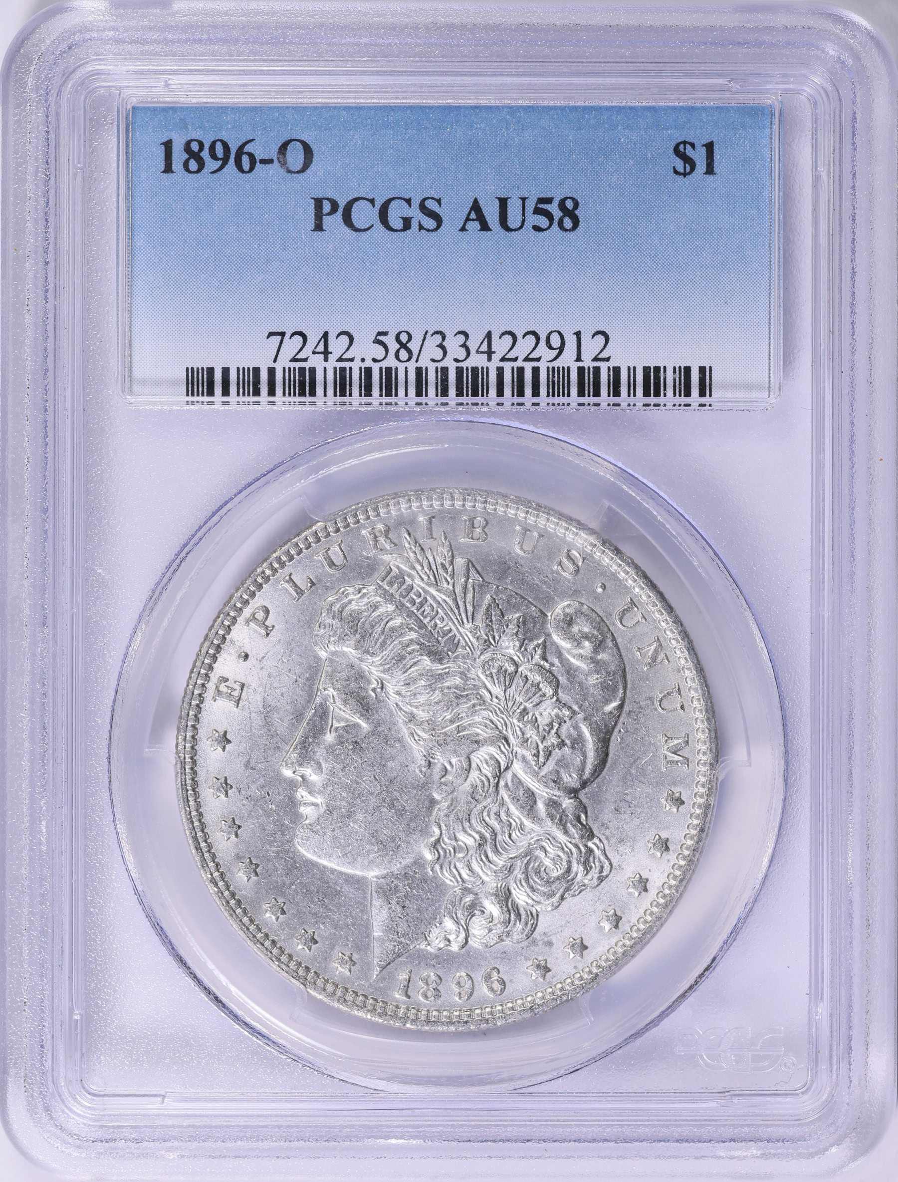 1896-O Morgan Silver Dollar PCGS AU-58 (Item 1778342) | GreatCollections Coin Auctions