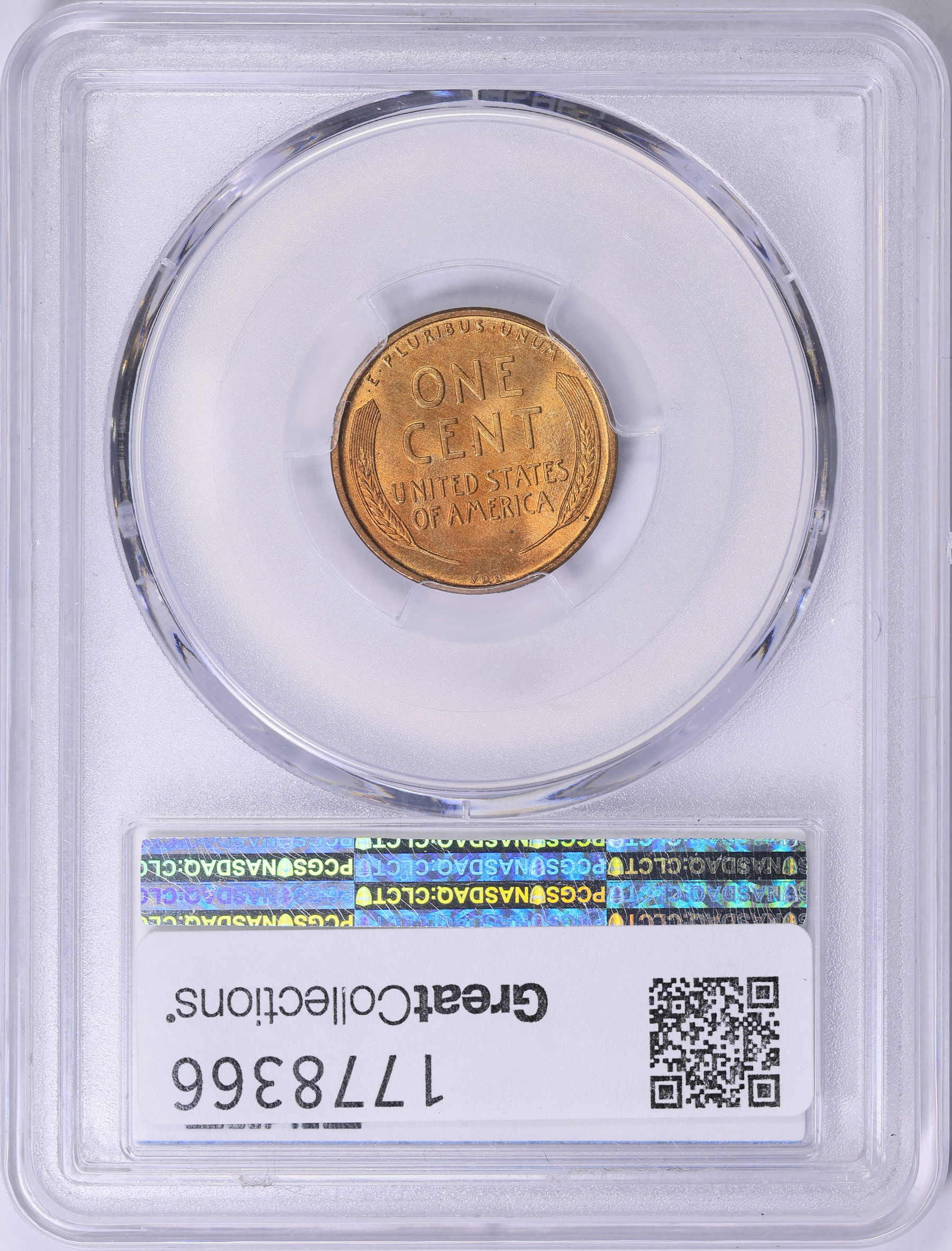 1909 VDB Lincoln Cent Doubled Die Obverse FS-1101 (012) PCGS MS-64 RD ...