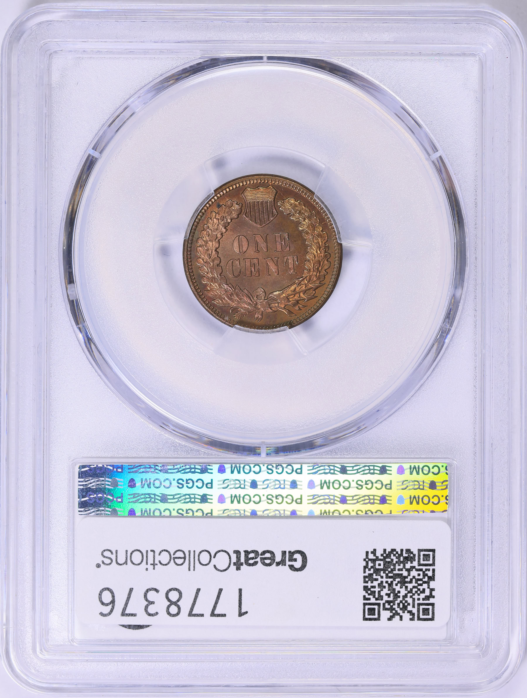 1886 Indian Cent Variety 1 PCGS Proof-64 RB (Item 1778376) | GreatCollections Coin Auctions