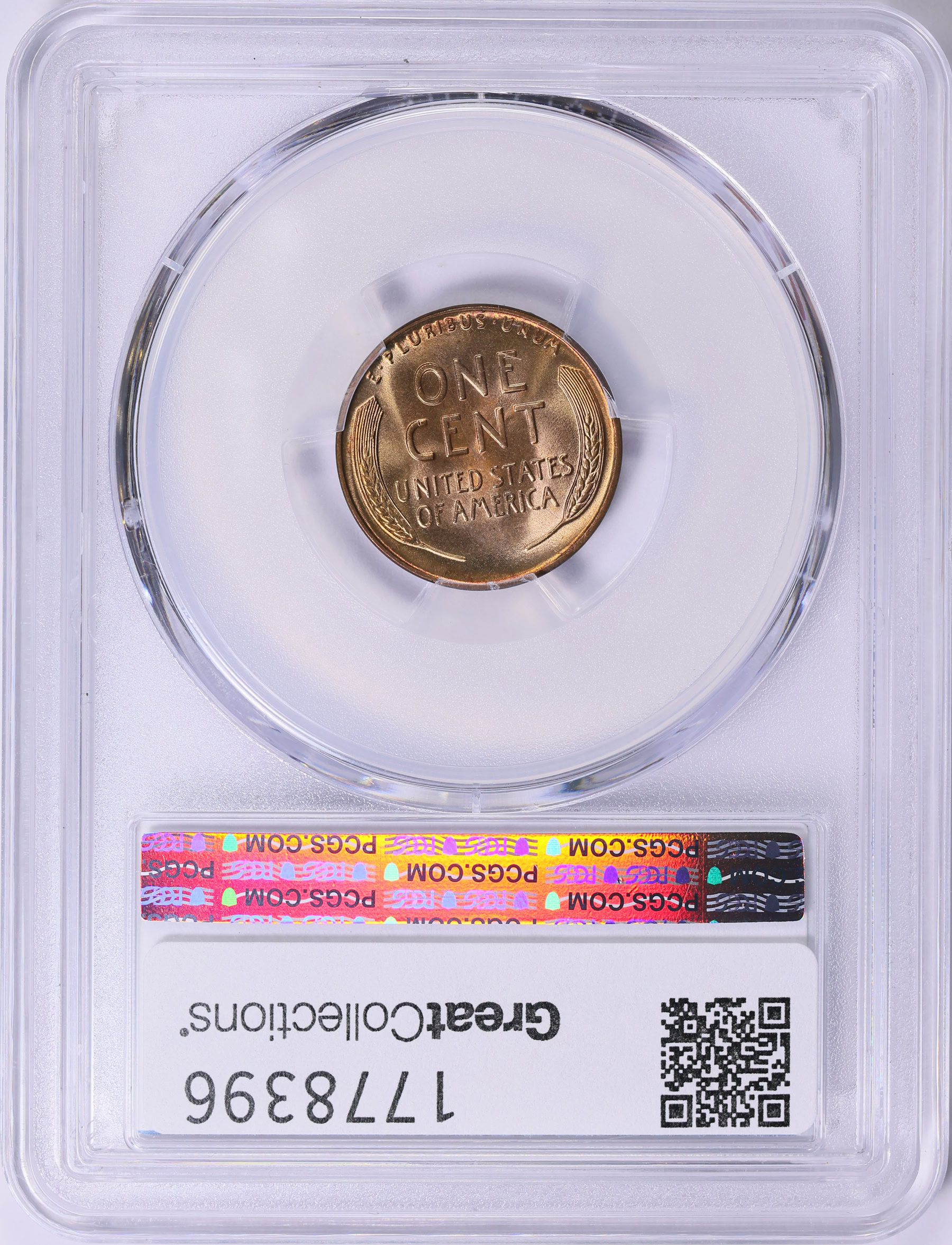 1932-D Lincoln Cent PCGS MS-67+ RD (CAC Green) (Item 1778396) | GreatCollections Coin Auctions