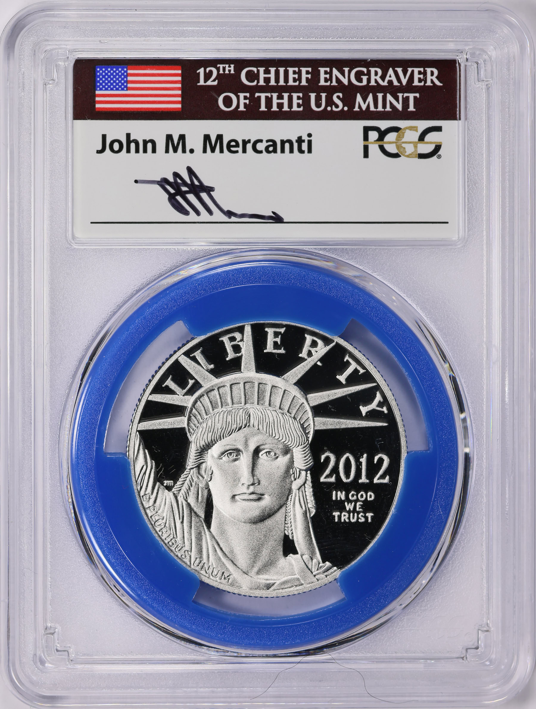 2012-W $100 One-Ounce Platinum American Eagle Statue of Liberty First ...