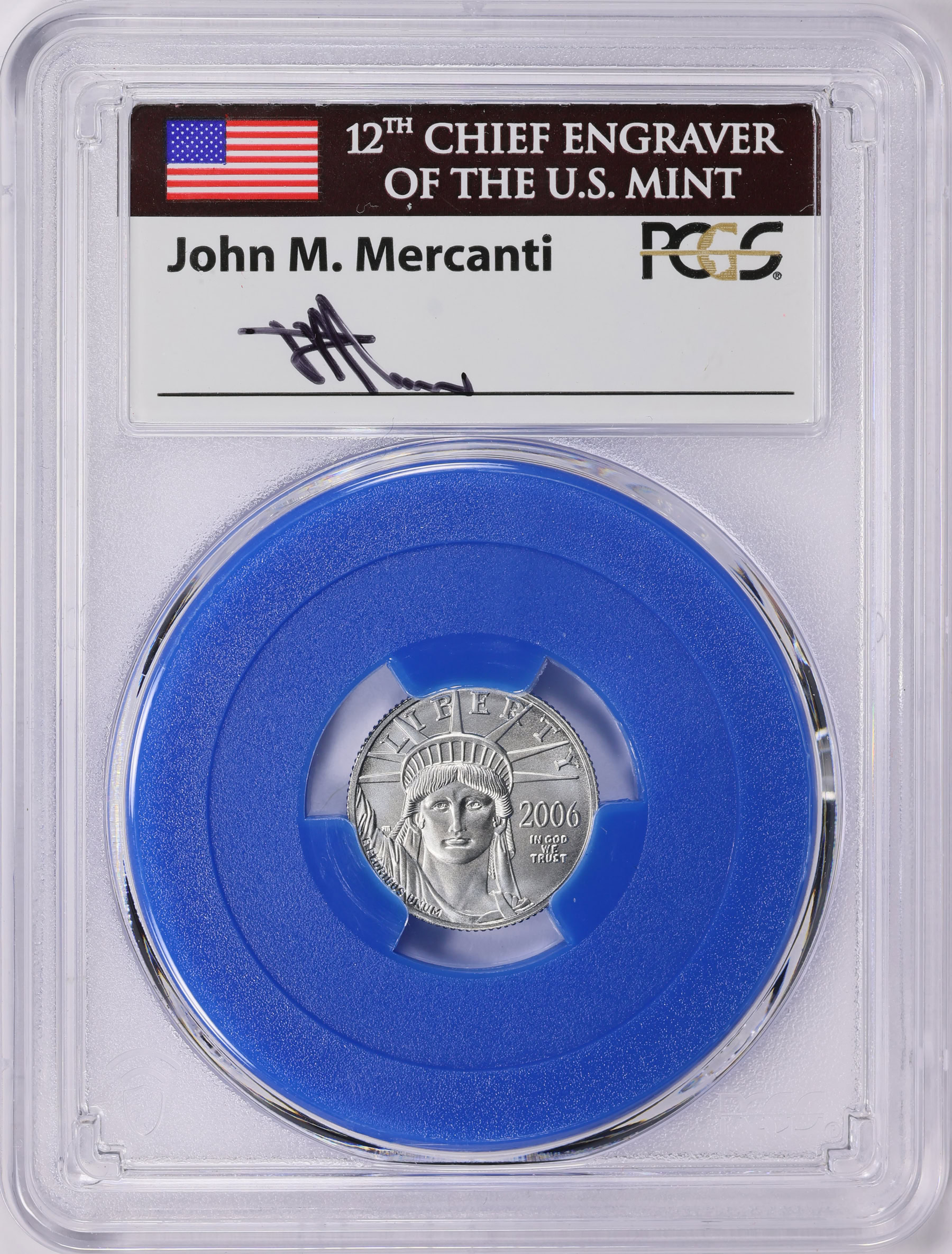 2006-W $10 Tenth-Ounce Platinum American Eagle Burnished Statue of ...