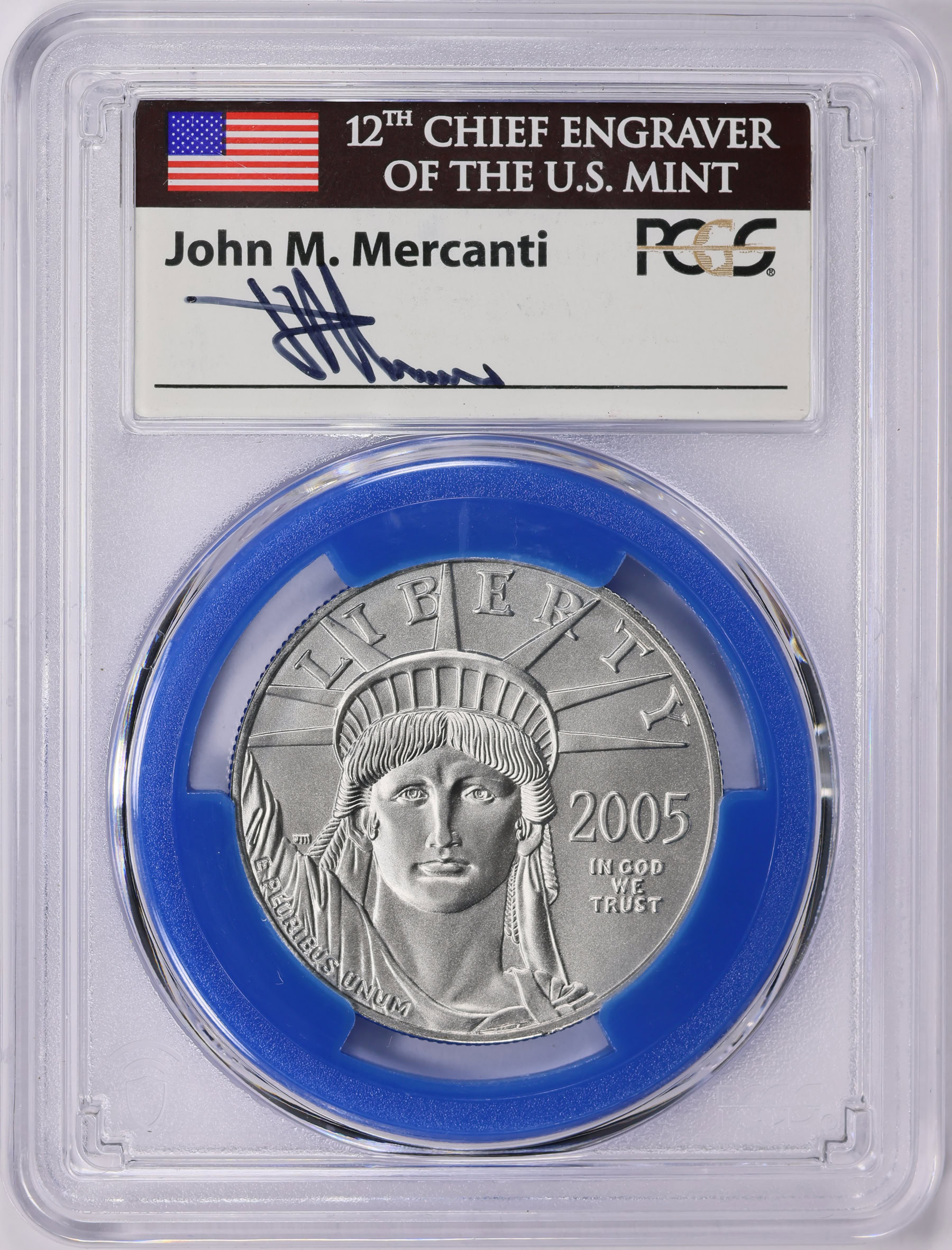 2005 $100 One-Ounce Platinum American Eagle Statue of Liberty First ...