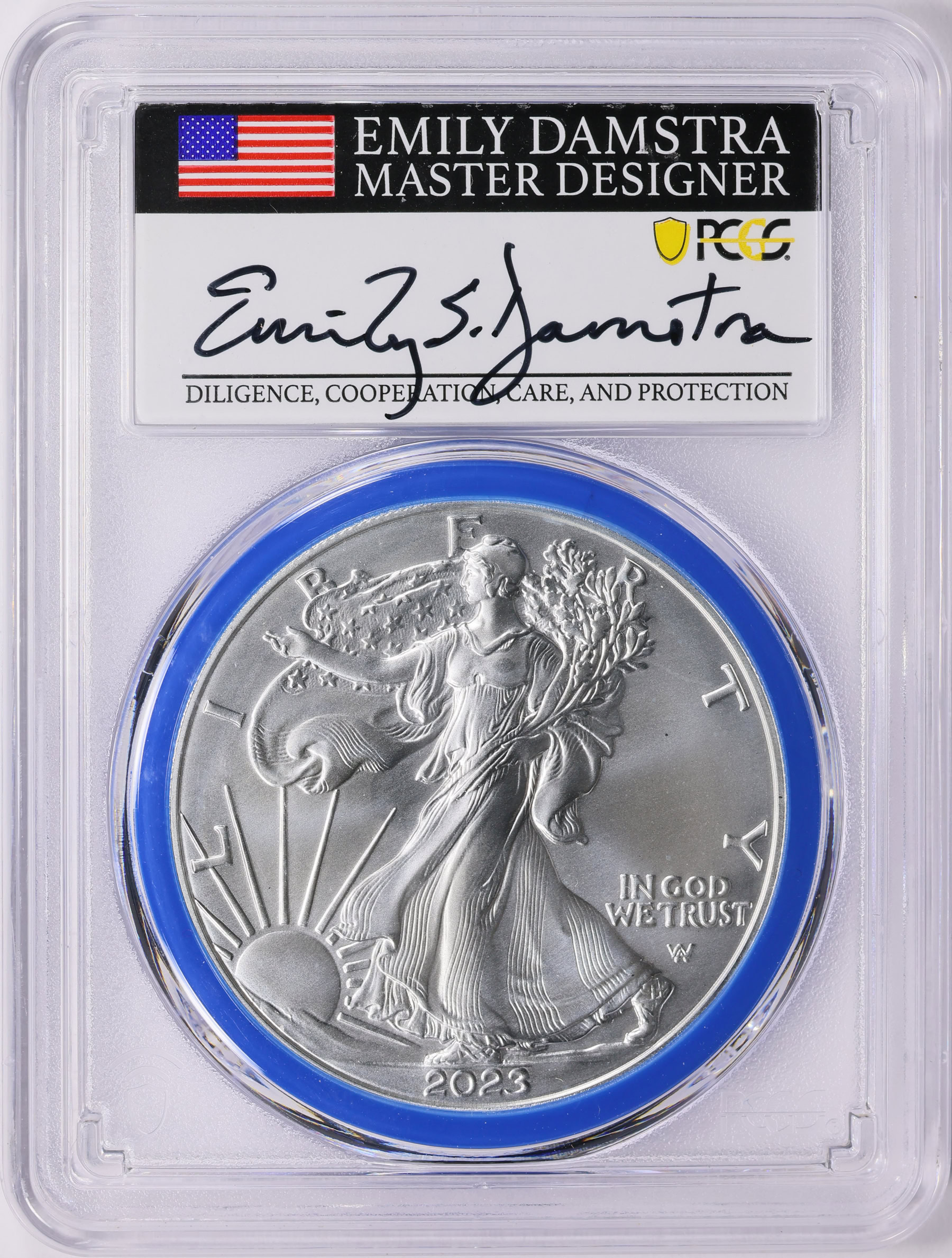 2023-W $1 Silver Eagle Burnished Mint Designer Series First Day of ...