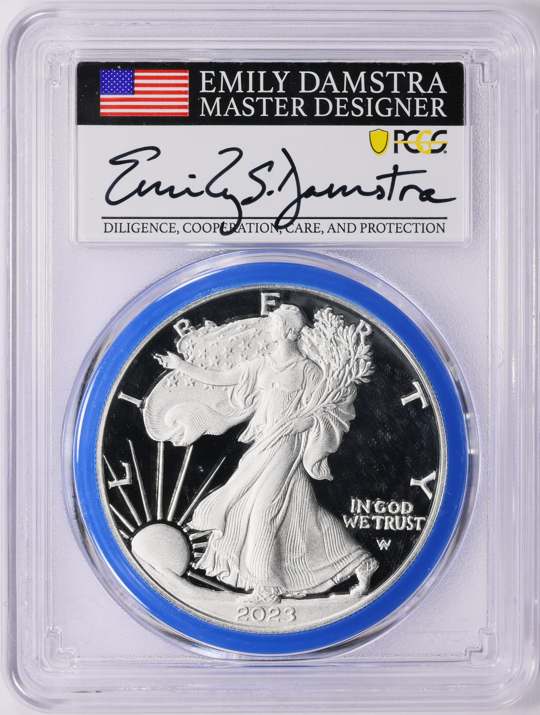 2023-W $1 Silver Eagle Mint Designer Series First Day of Issue Denver ...