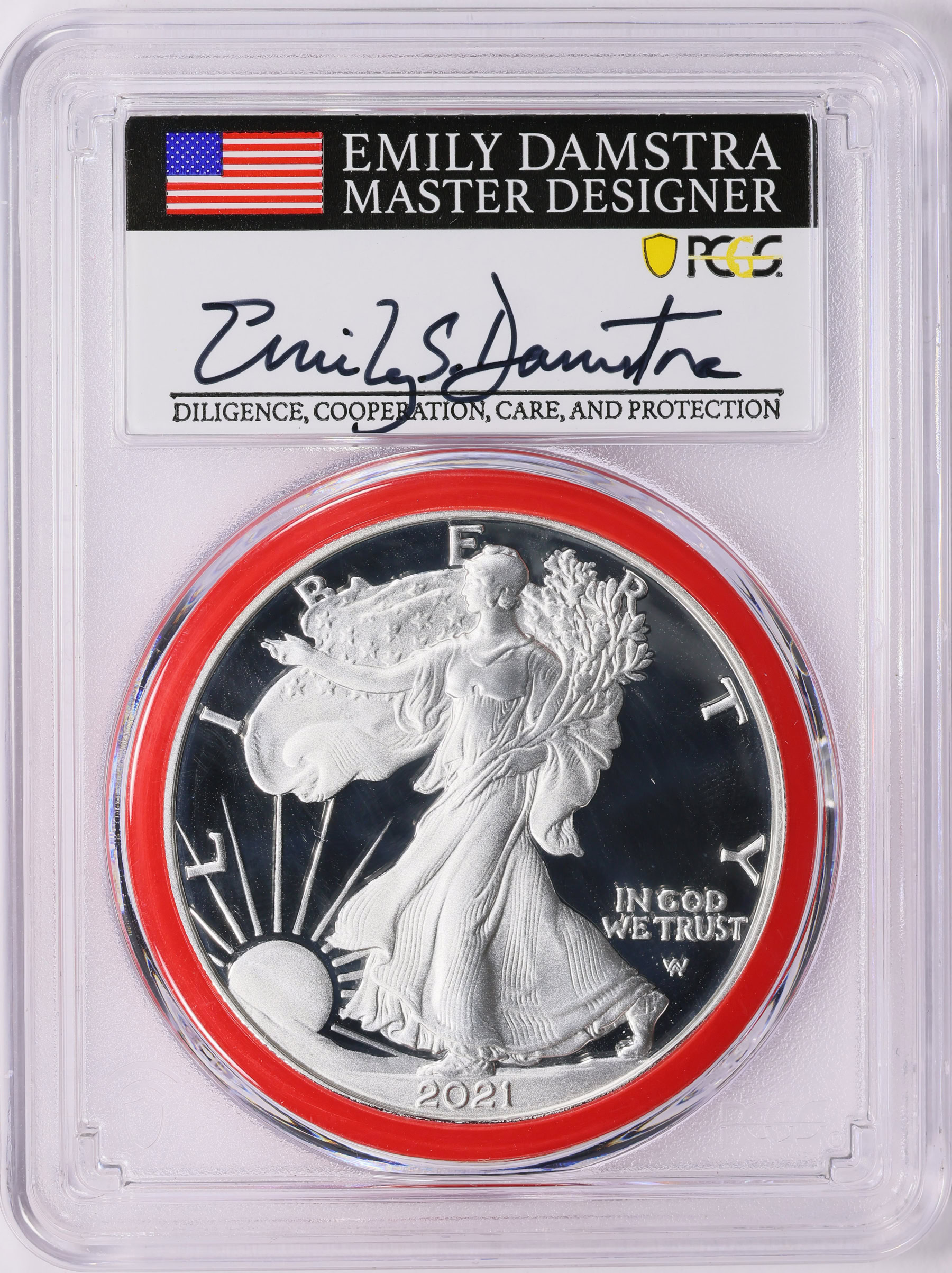 2021-S $1 Silver Eagle Type 2 Mint Designer Series Advanced Release ...