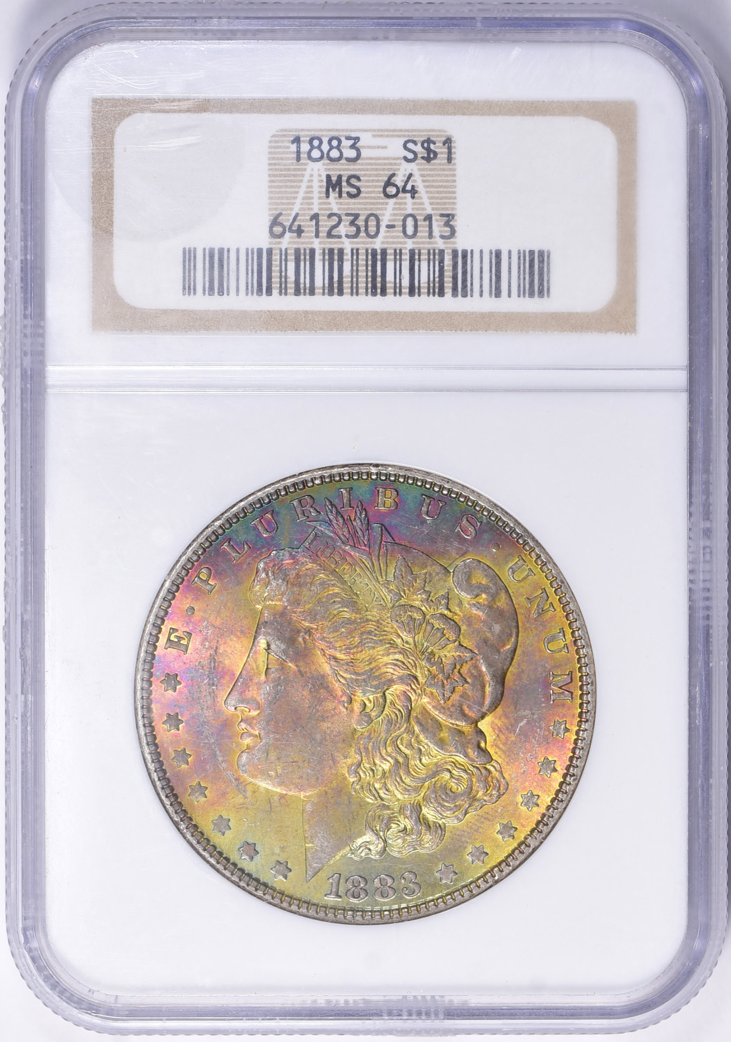 1883 Morgan Silver Dollar NGC MS-64 (Toned) (Item 1779109) | GreatCollections Coin Auctions
