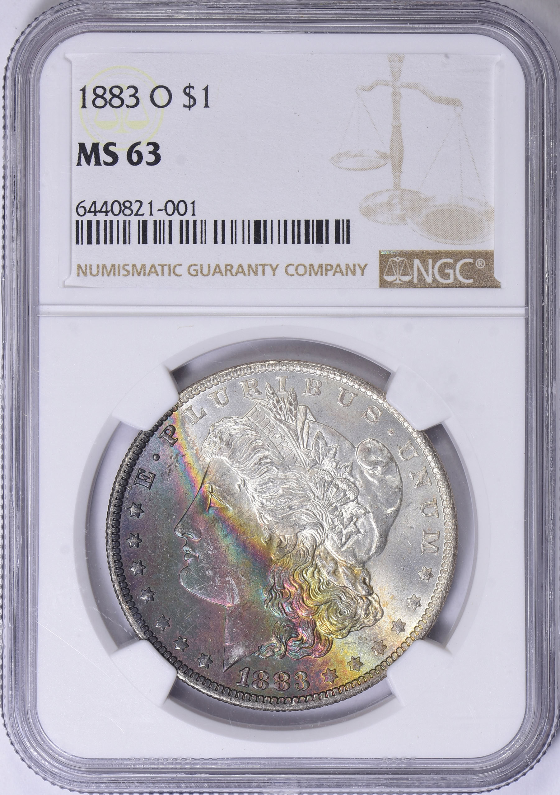 1883-O Morgan Silver Dollar NGC MS-63 (Toned) (Item 1779115) | GreatCollections Coin Auctions