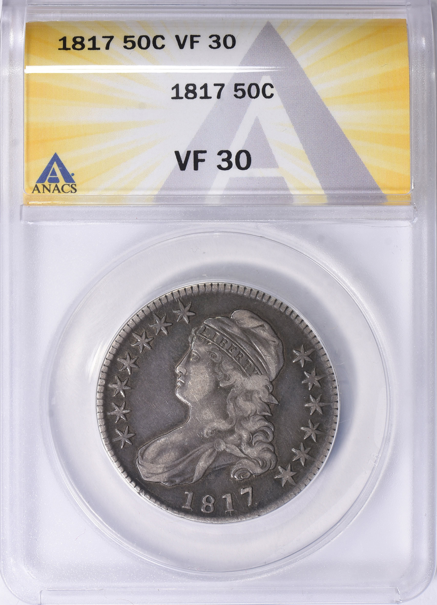 1817 Capped Bust Half Dollar ANACS VF-30 (Item 1779199 ...