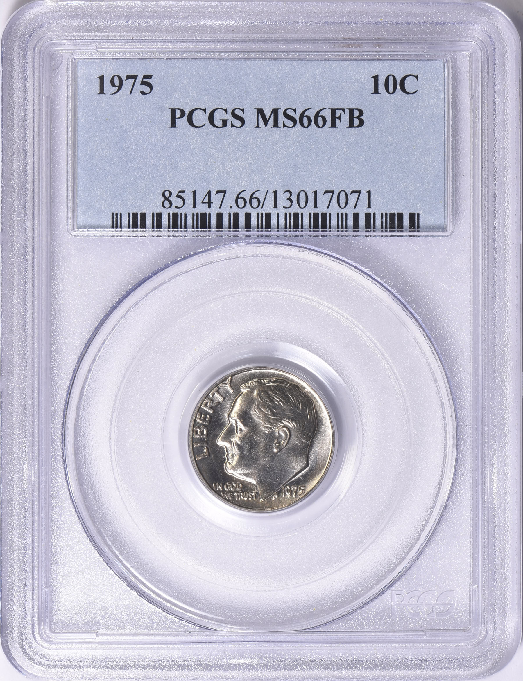 1975 Roosevelt Dime PCGS MS-66 FB (Item 1779307) | GreatCollections ...