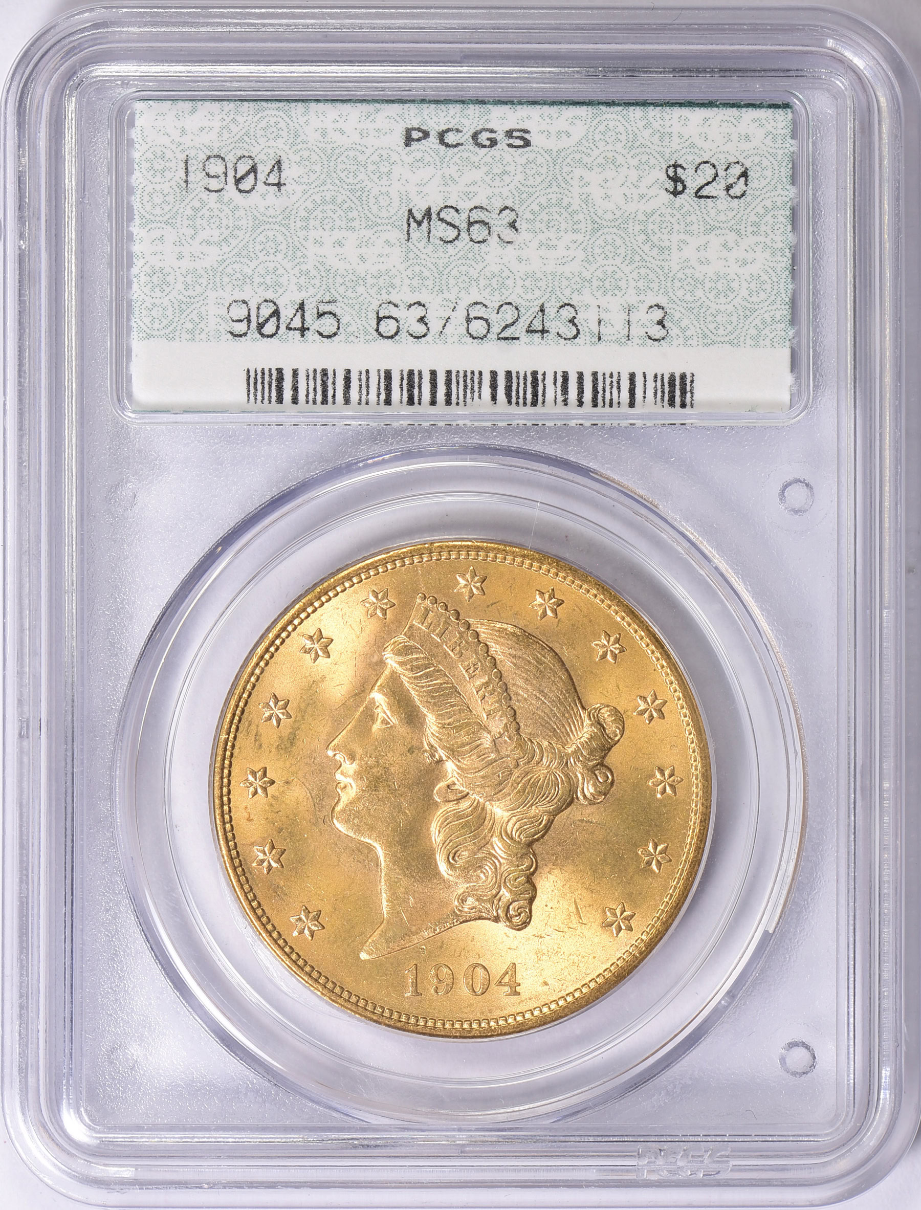 1904 Liberty Gold Double Eagle PCGS MS-63 OGH (Doily) (Item 1779381 ...