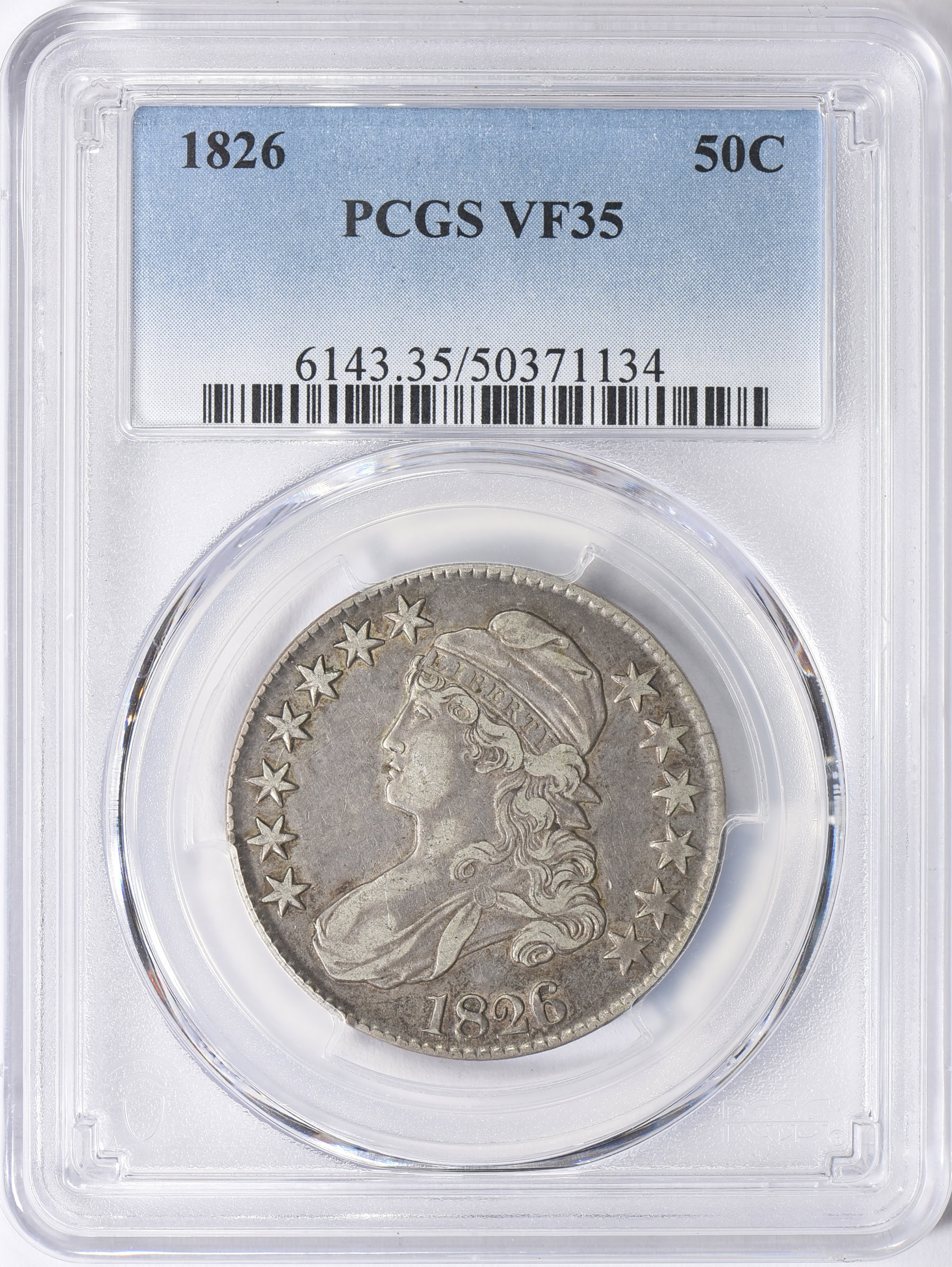 1826 Capped Bust Half Dollar PCGS VF-35 (Item 1779498) | GreatCollections Coin Auctions