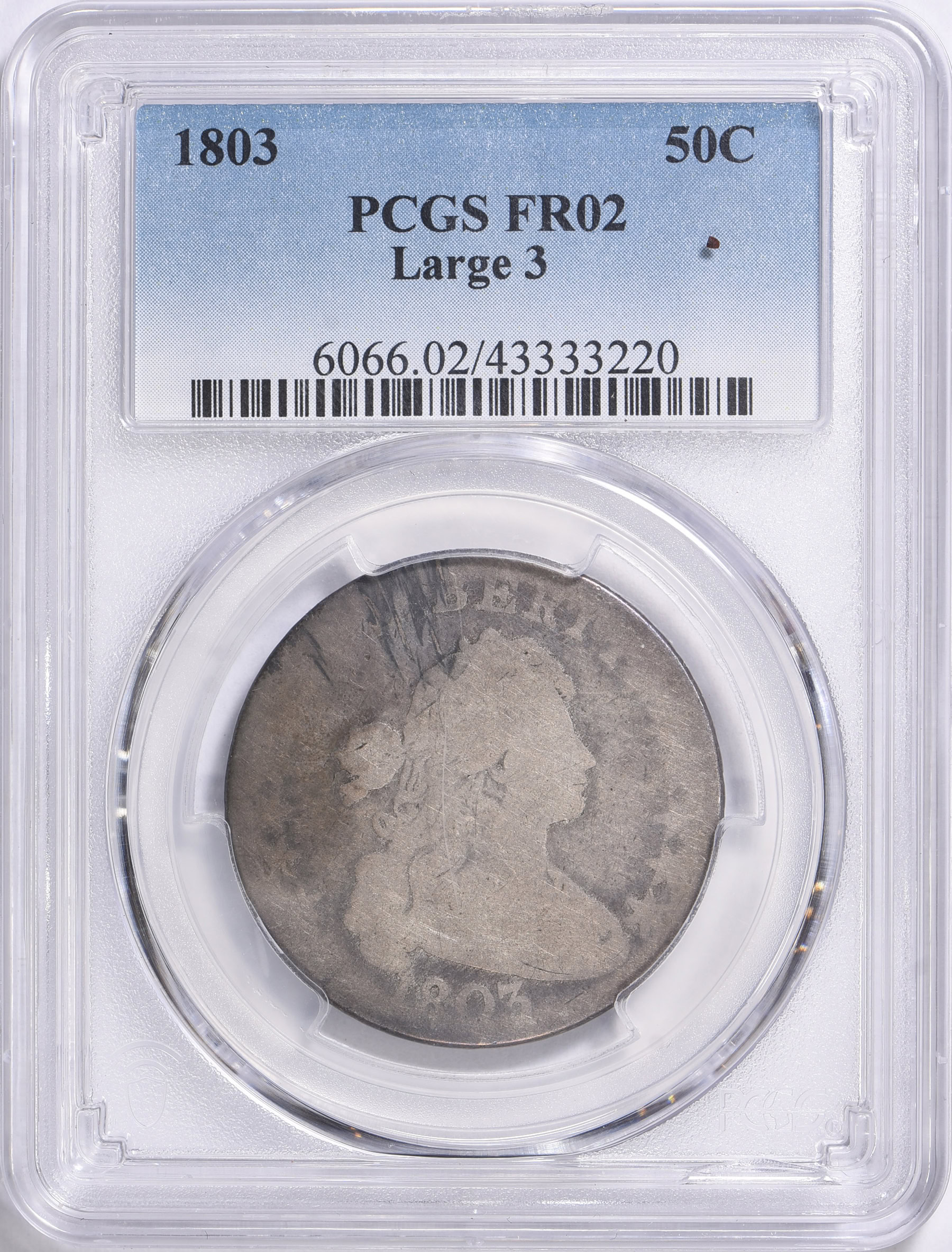 1803 Draped Bust Half Dollar Large 3 PCGS FR-02 (Item 1779555 ...
