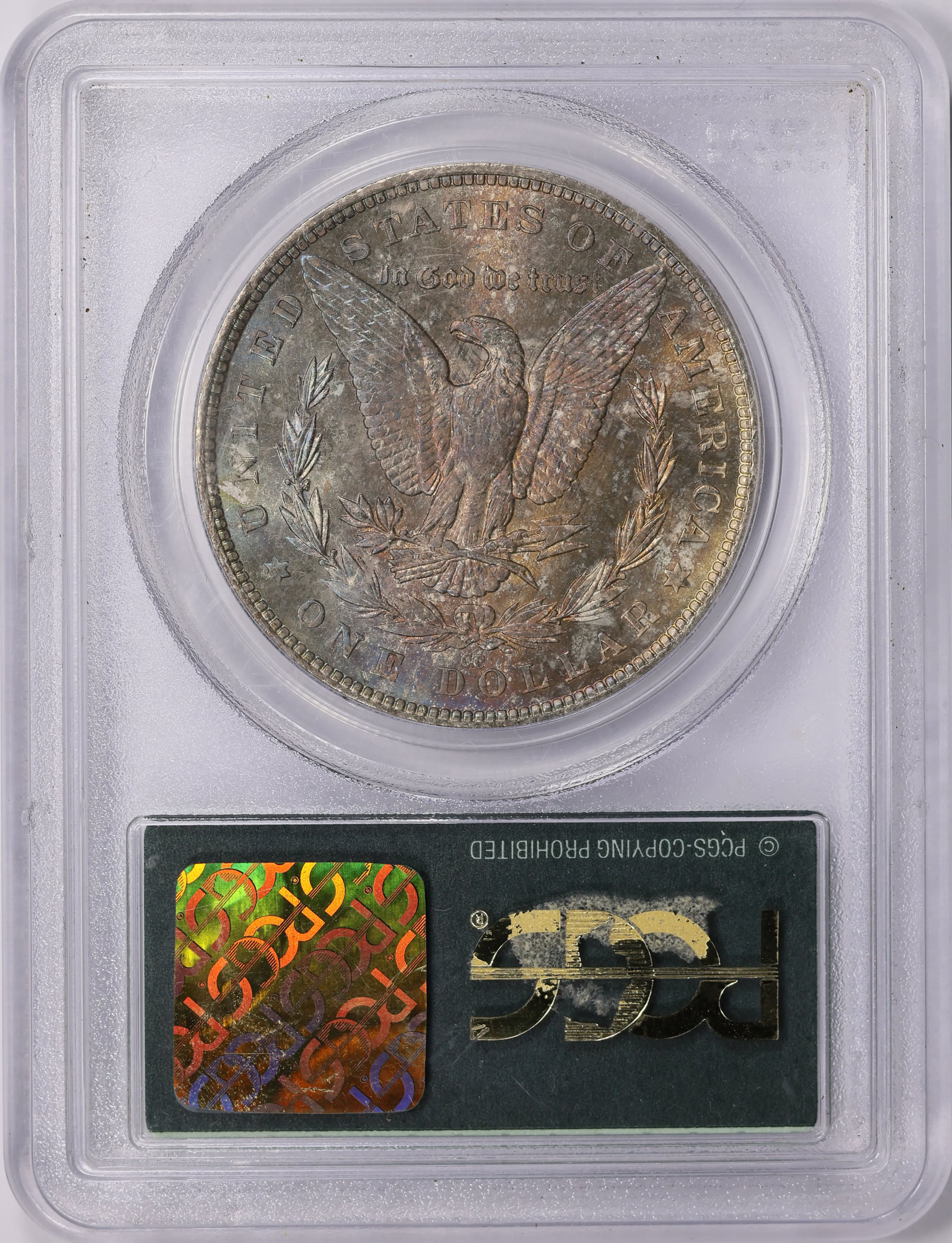 1882-CC Morgan Silver Dollar PCGS MS-64 OGH (Toned) (Item 1779611) | GreatCollections Coin Auctions