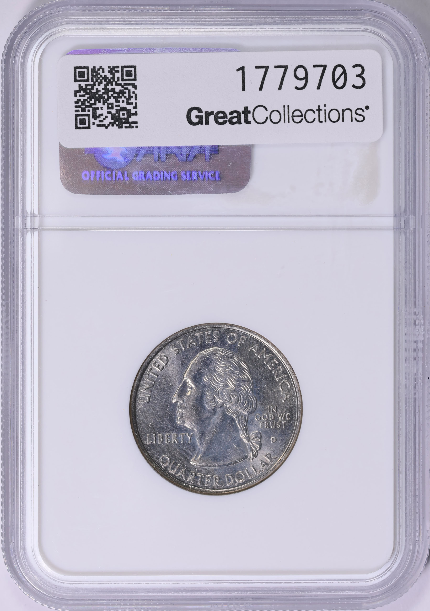 Mint Error 1999-D State Quarter Delaware Rotated Reverse NGC MS-61 ...