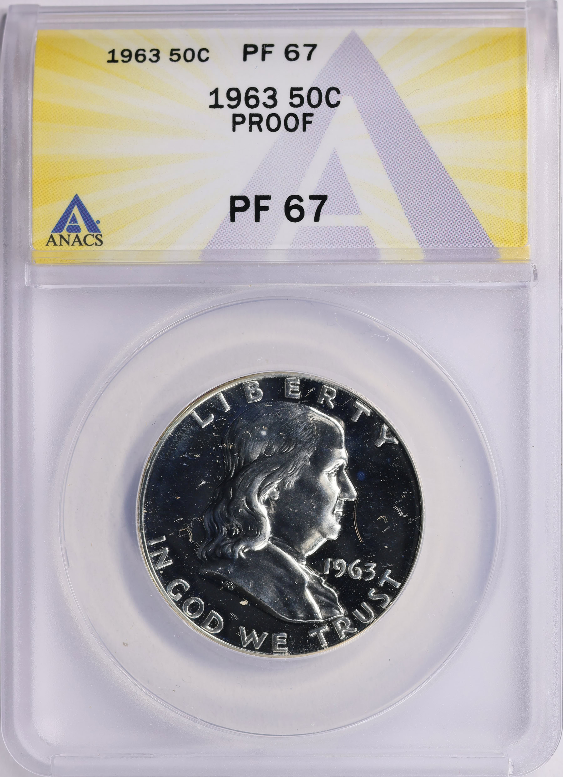 1963 Franklin Half Dollar ANACS Proof-67 (Item 1779763 ...