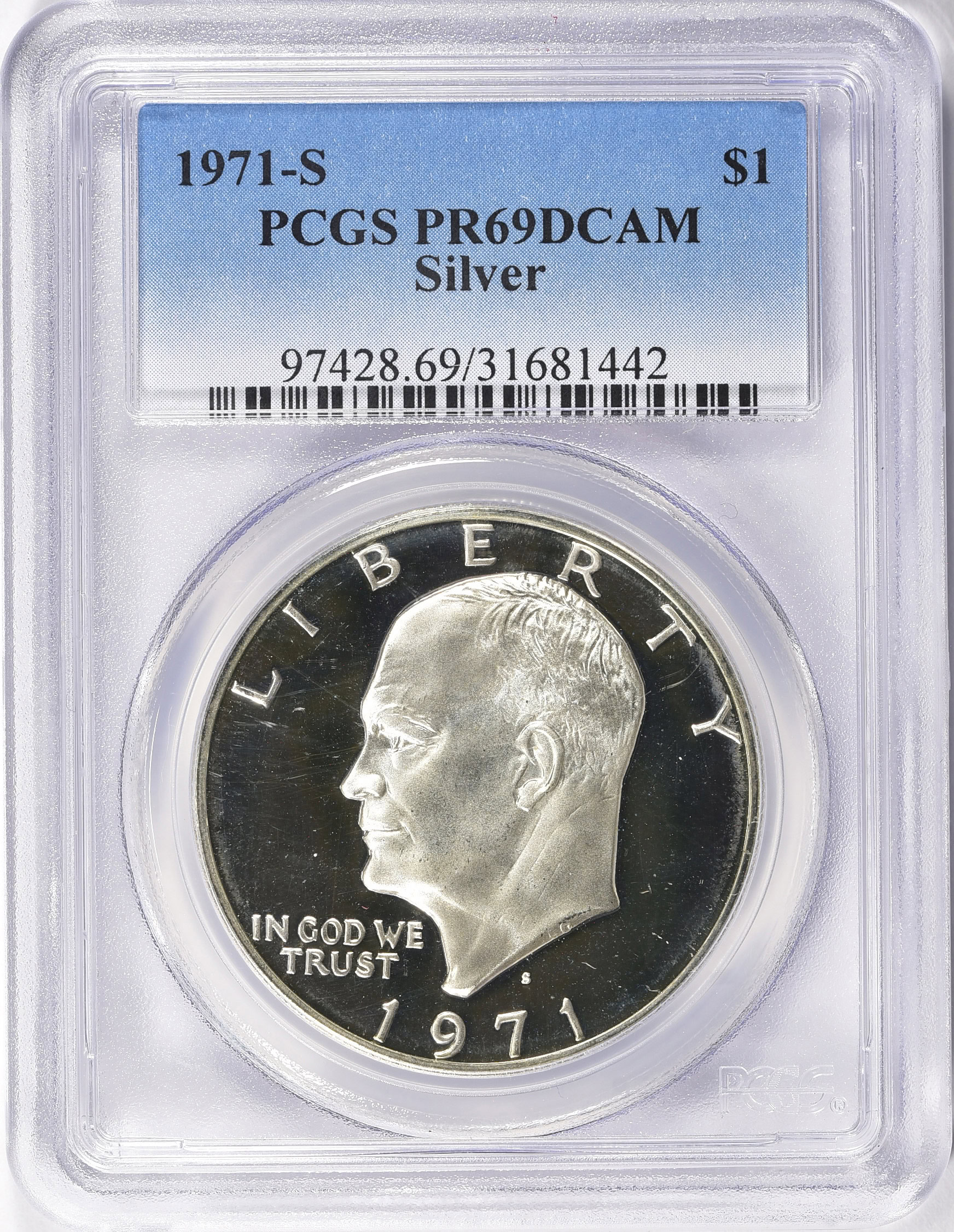 1971-S Eisenhower Dollar Silver PCGS Proof-69 DCAM (Item 1779778 ...