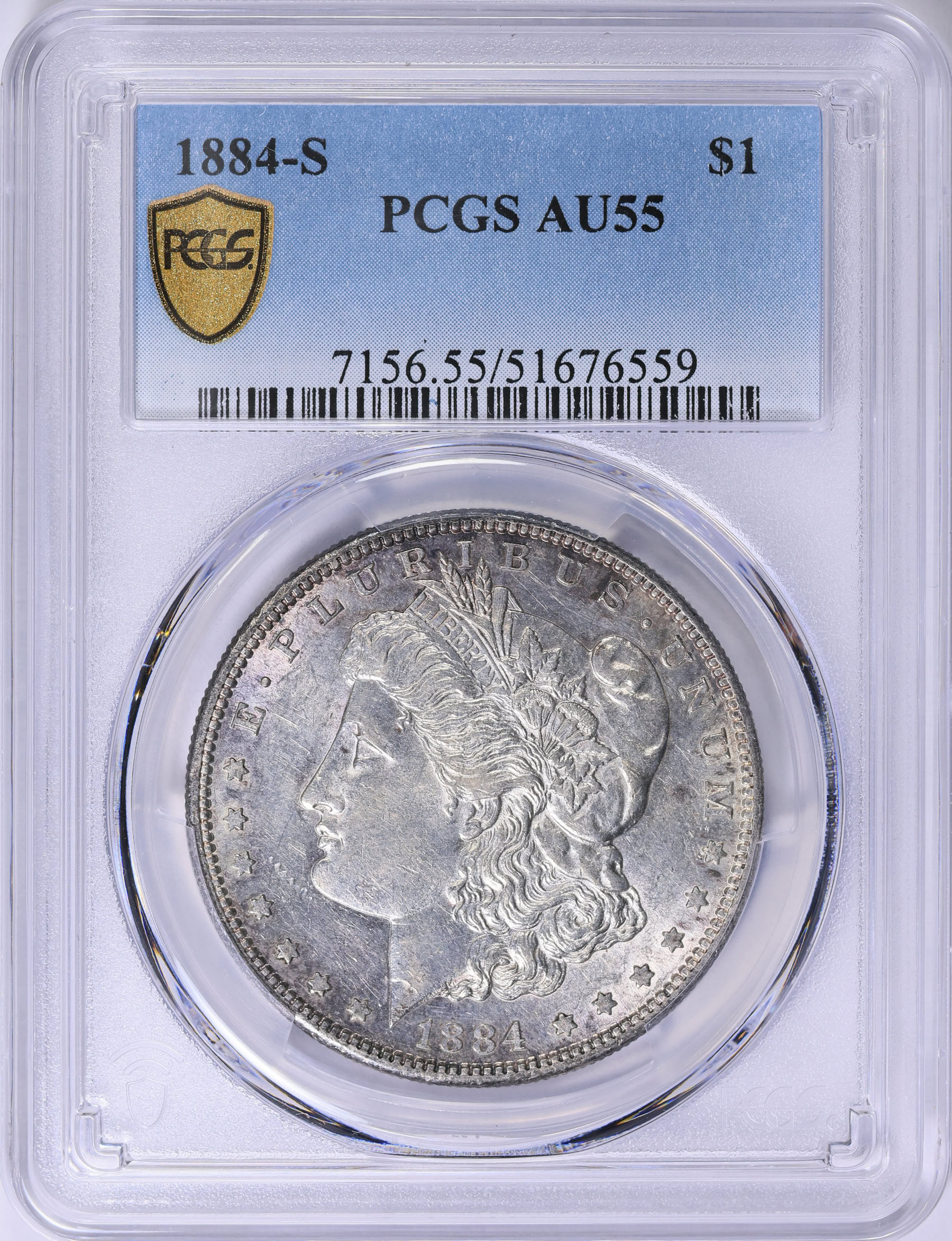 1884-S Morgan Silver Dollar PCGS AU-55 (Item 1779976) | GreatCollections Coin Auctions