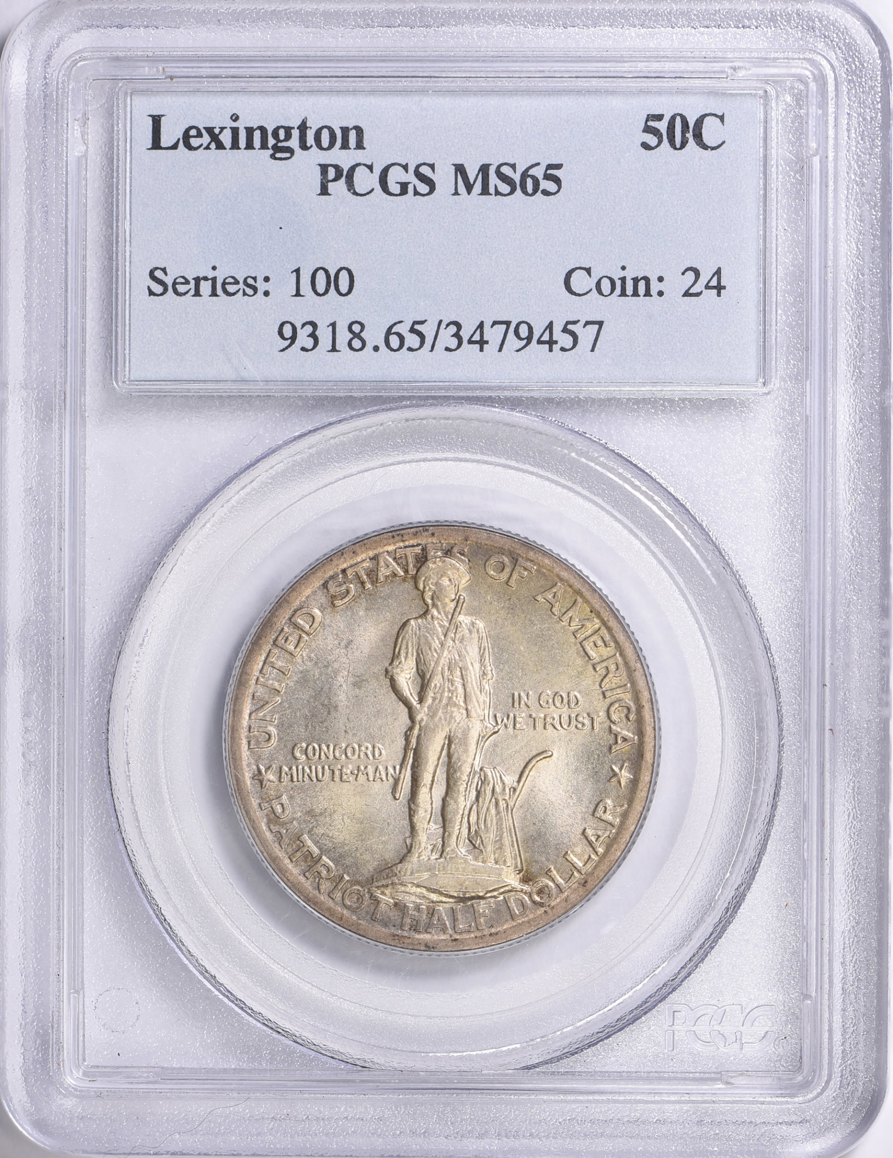 1925 Lexington-Concord Sesquicentennial Half Dollar PCGS MS-65 (Item ...