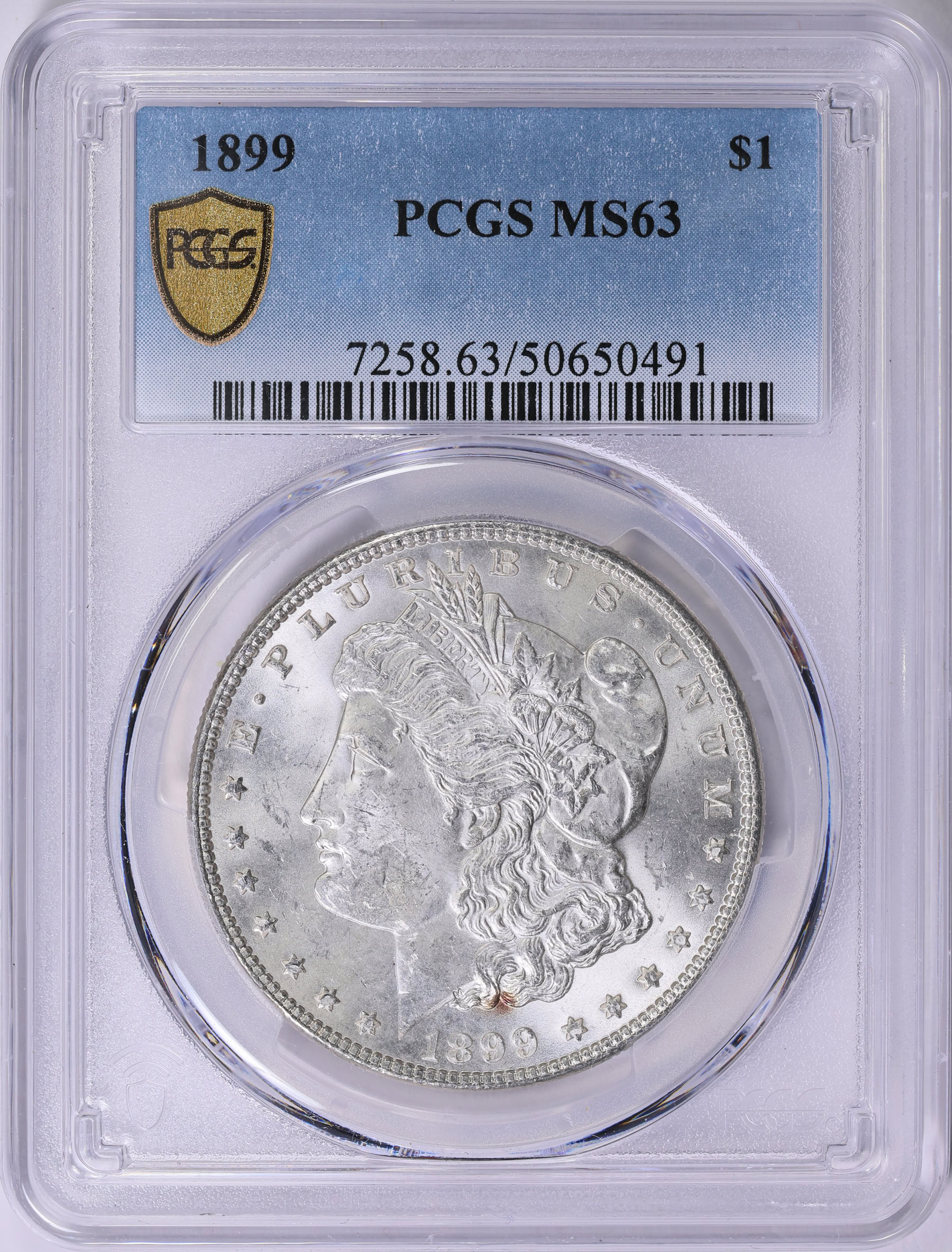 1899 Morgan Silver Dollar PCGS MS-63 (Item 1780014) | GreatCollections Coin Auctions