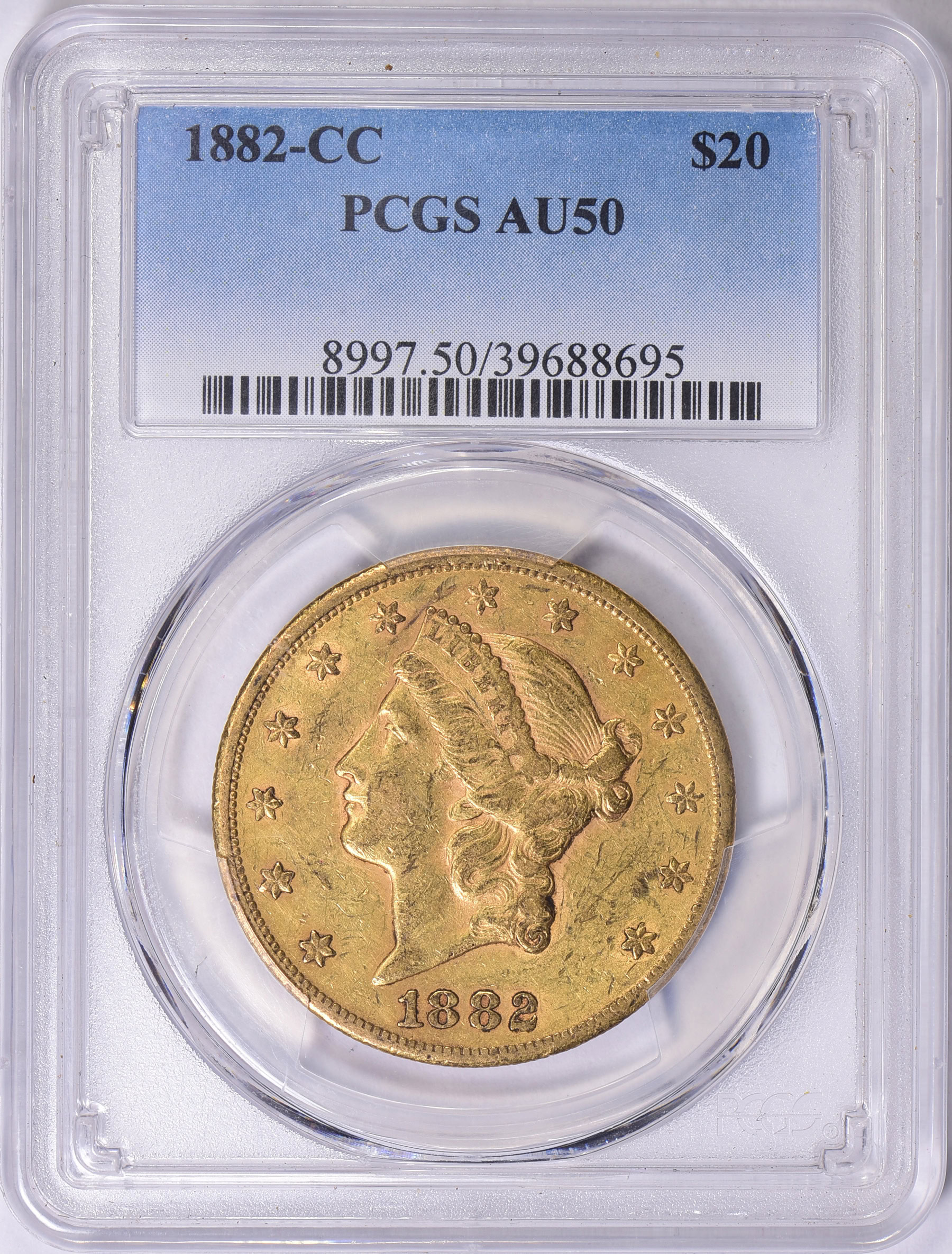 1882-CC Liberty Gold Double Eagle PCGS AU-50 (Item 1780094 ...