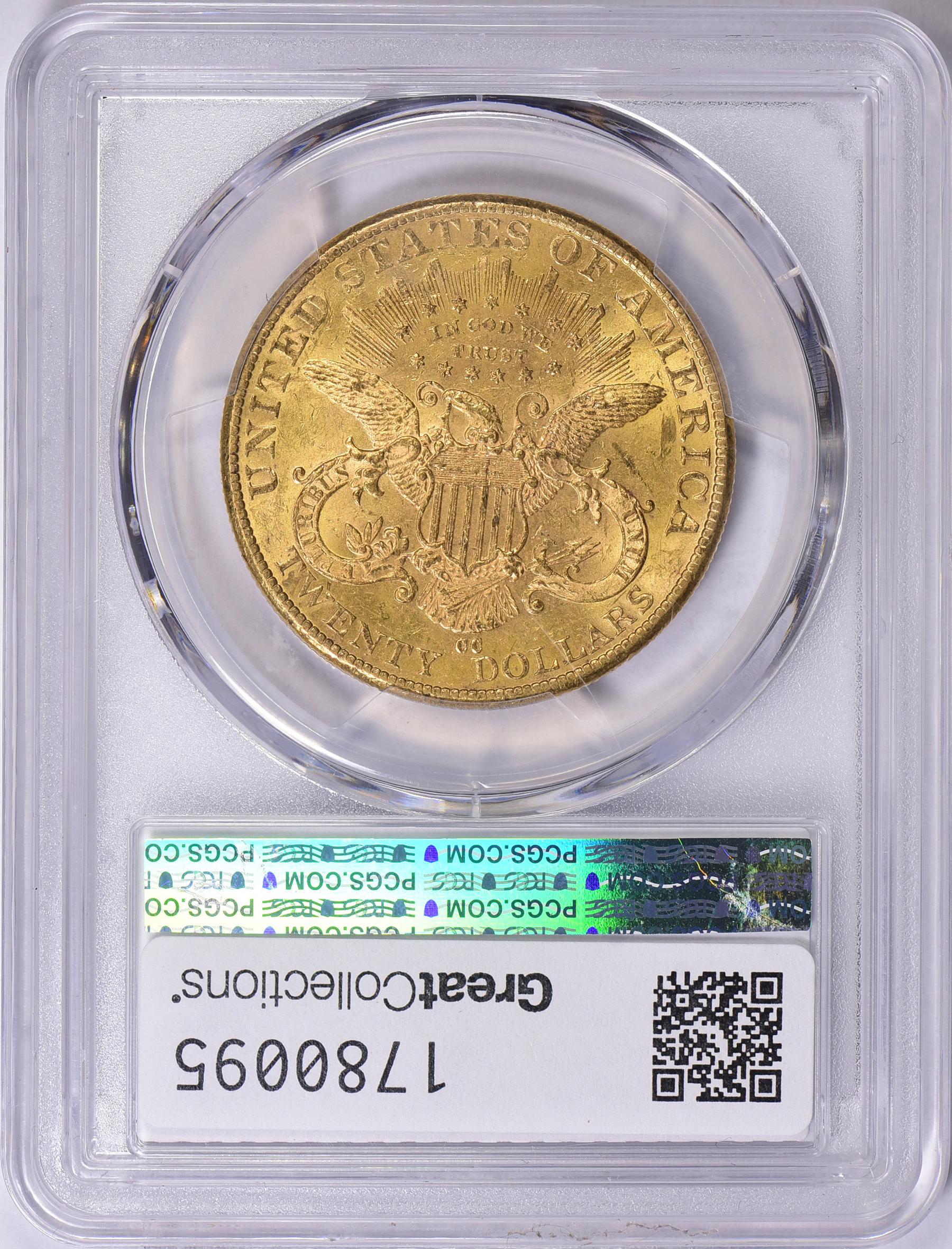 1891-CC Liberty Gold Double Eagle PCGS MS-60 (The Fairmont Collection) (Item 1780095 ...