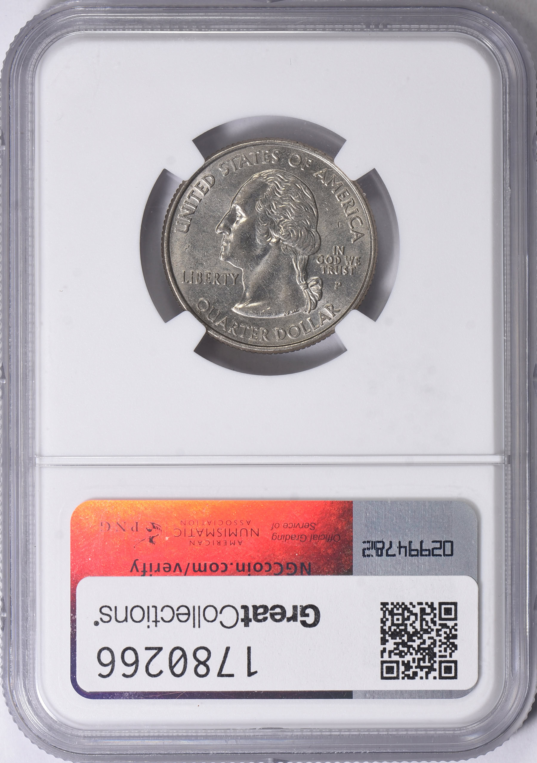 Mint Error 2004 P State Quarter Wisconsin Die Chip On Leaf On Reverse