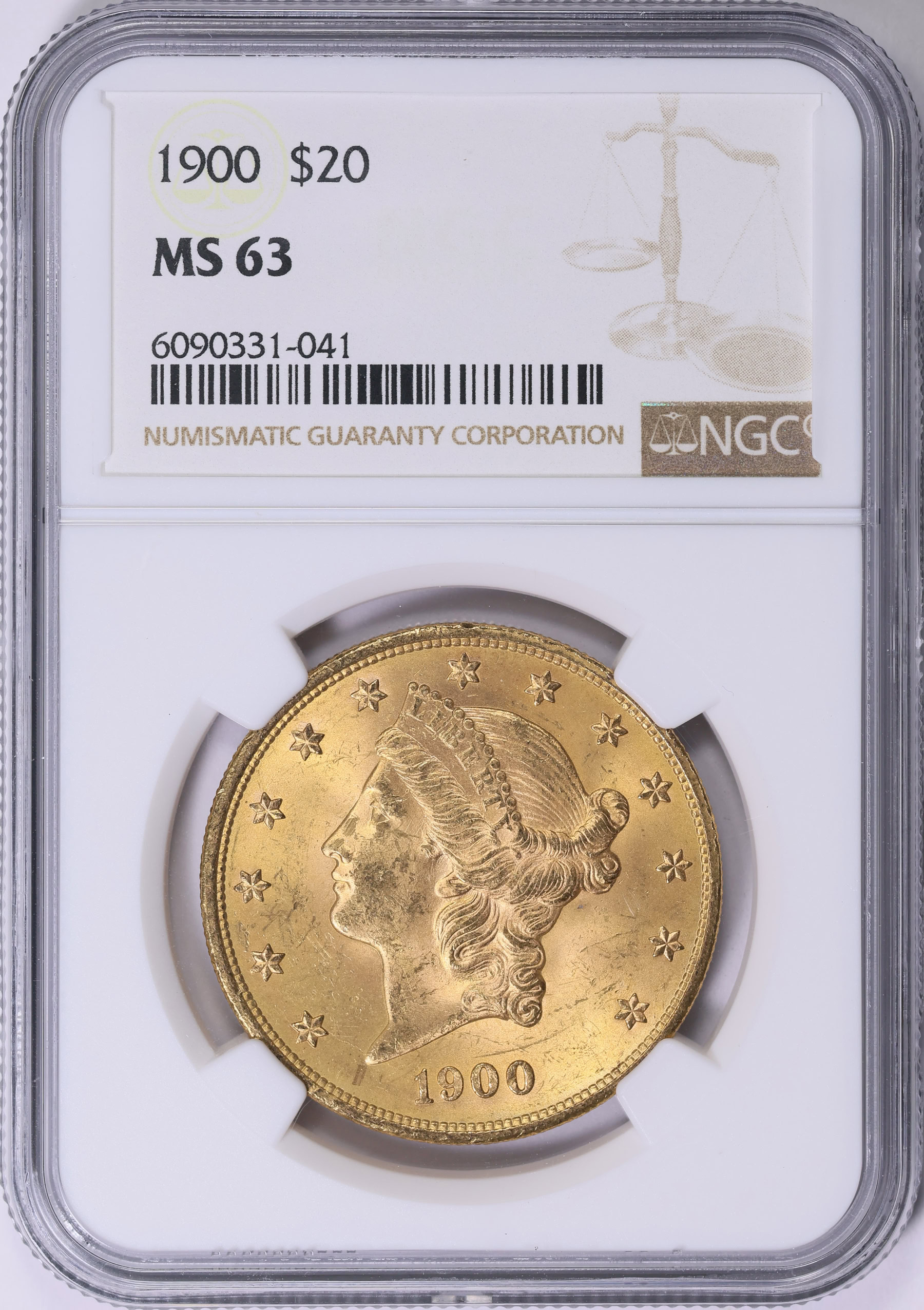 1900 Liberty Gold Double Eagle NGC MS-63 (Item 1780556) | GreatCollections Coin Auctions