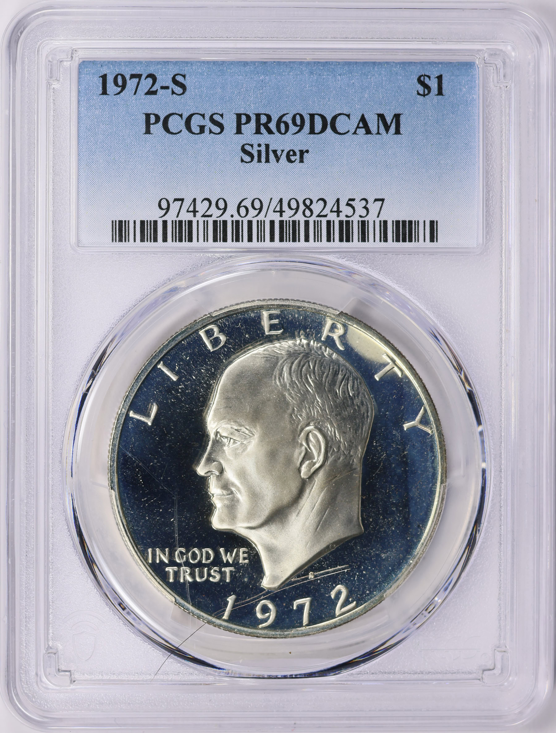 1972-S Eisenhower Dollar Silver PCGS Proof-69 DCAM (Item 1780581 ...