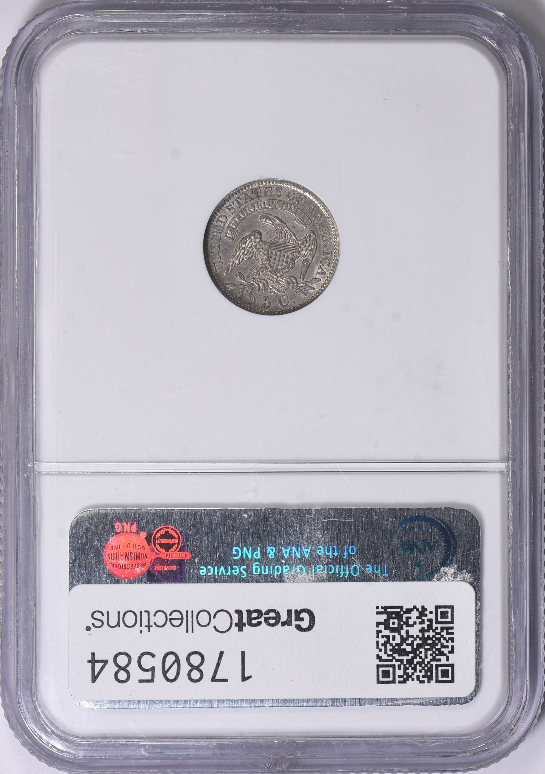 1829 Capped Bust Half Dime LM-5 NGC AU-58 (Item 1780584 ...