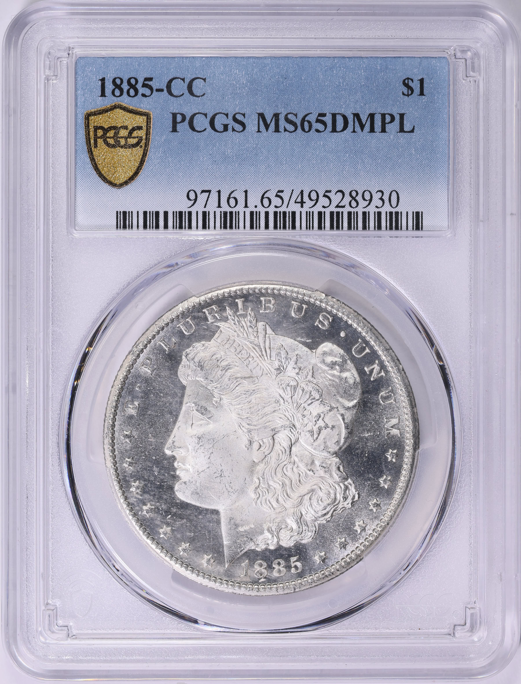 1885-CC Morgan Silver Dollar PCGS MS-65 DMPL (Item 1780653) | GreatCollections Coin Auctions