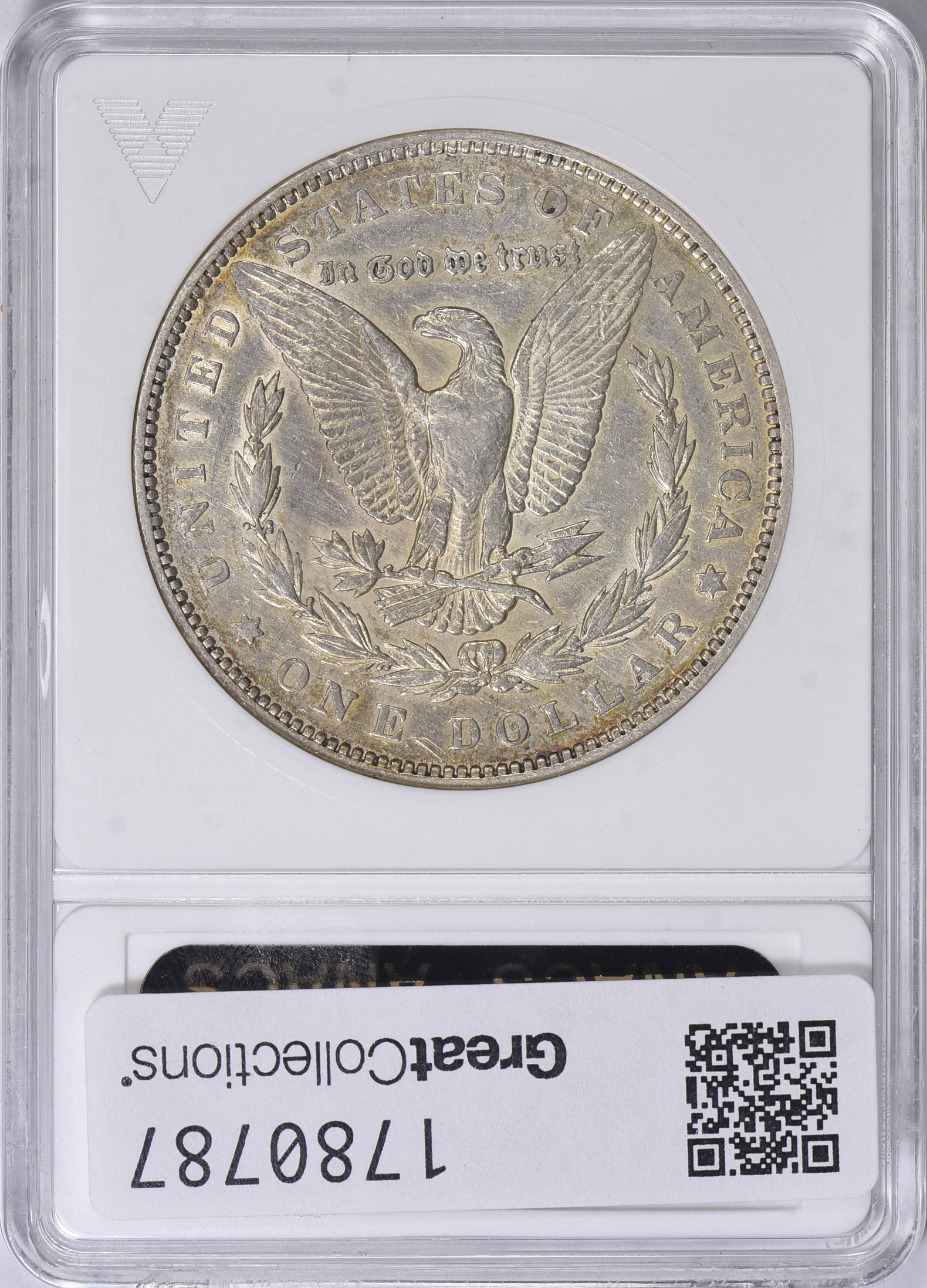 1878 Morgan Silver Dollar Reverse of 1879 VAM-230.3 ANACS AU-50 Details ...