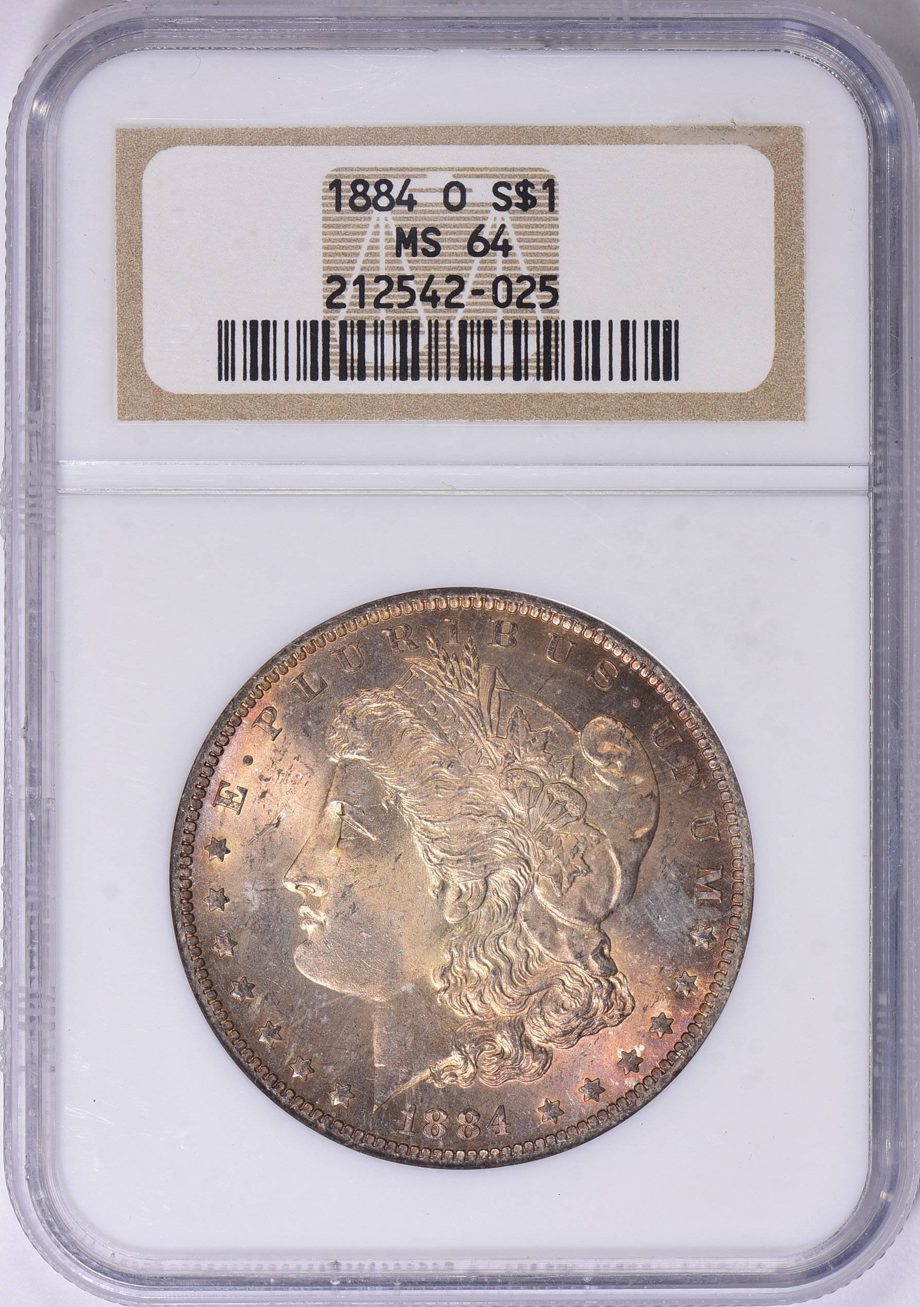 1884-O Morgan Silver Dollar NGC MS-64 (Toned) (Item 1780965) | GreatCollections Coin Auctions