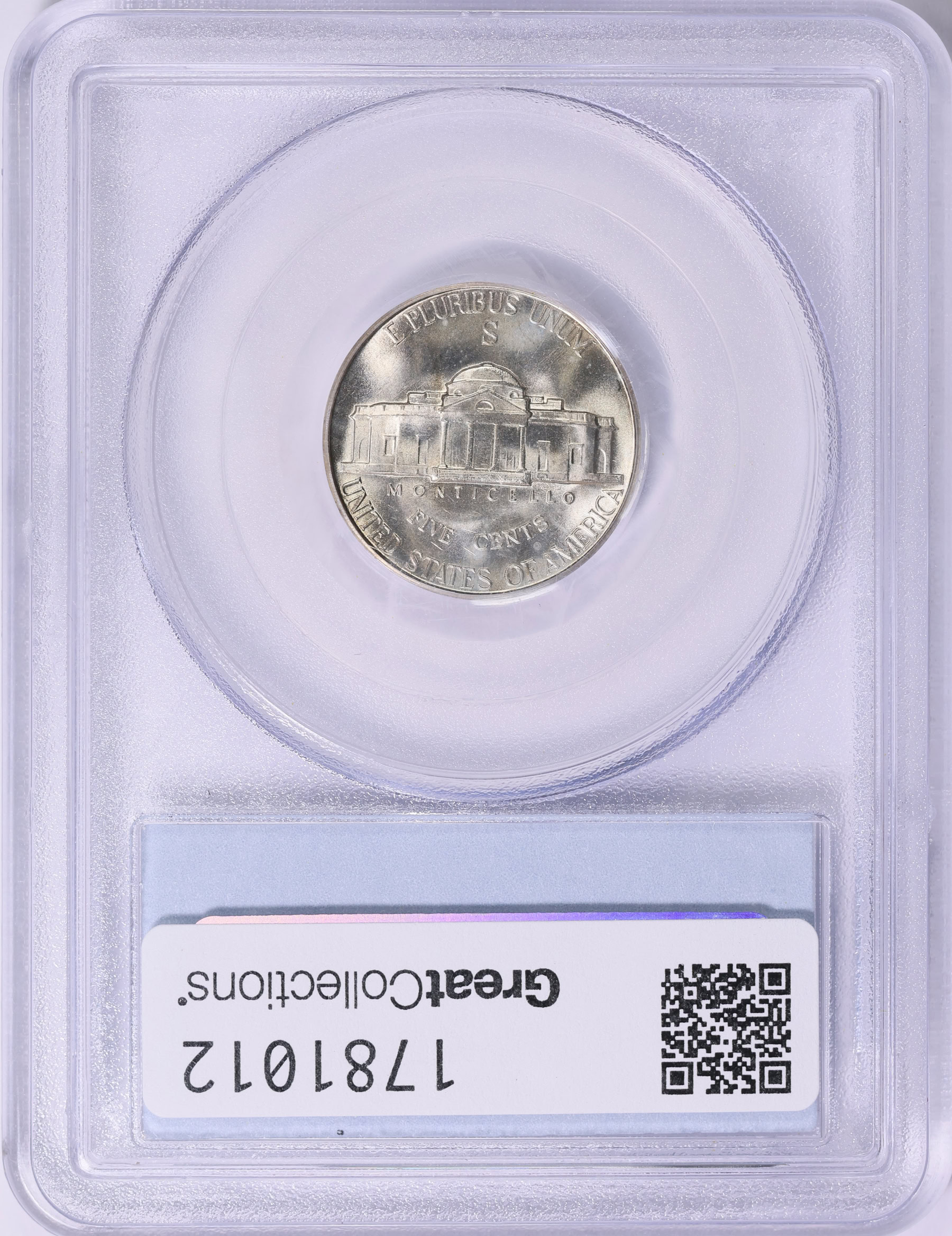 1943-S Jefferson Nickel PCGS MS-66 (Omaha Bank Hoard) (Item 1781012 ...