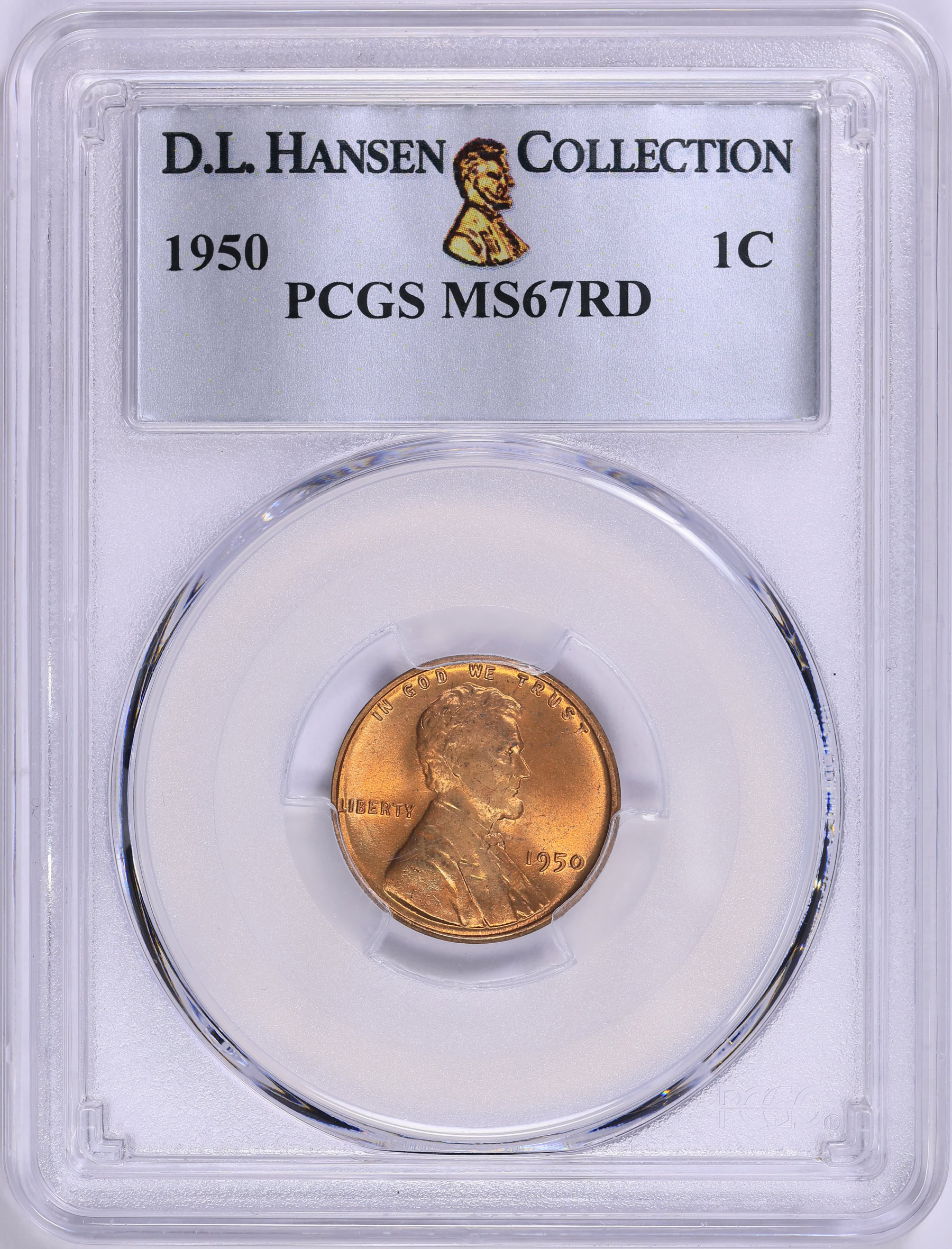 1950 Lincoln Cent PCGS MS-67 RD (D. L. Hansen Collection) (Item 1781074 ...