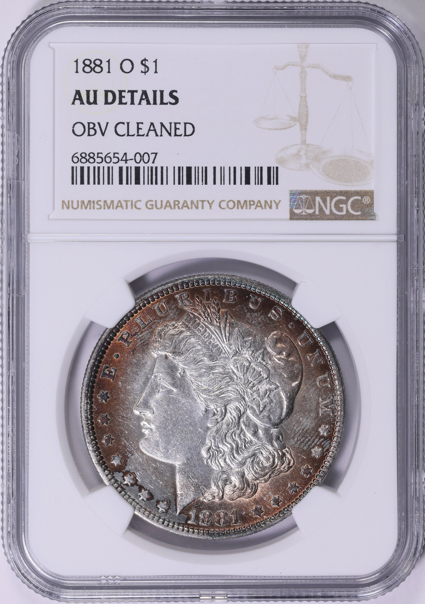 1881-O Morgan Silver Dollar NGC AU Details (Item 1781111) | GreatCollections Coin Auctions