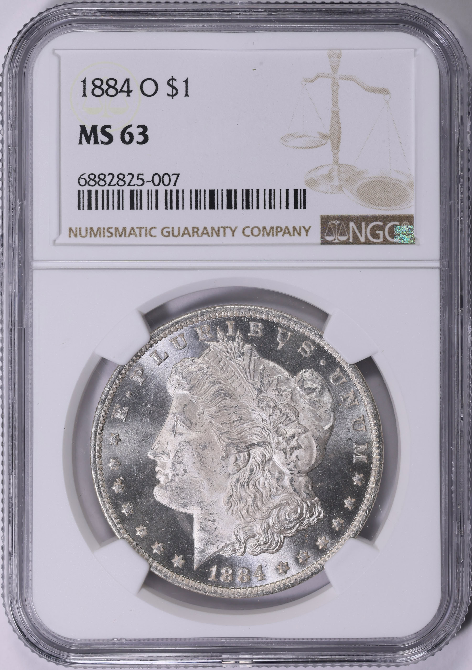 1884-O Morgan Silver Dollar NGC MS-63 (Item 1781122) | GreatCollections Coin Auctions