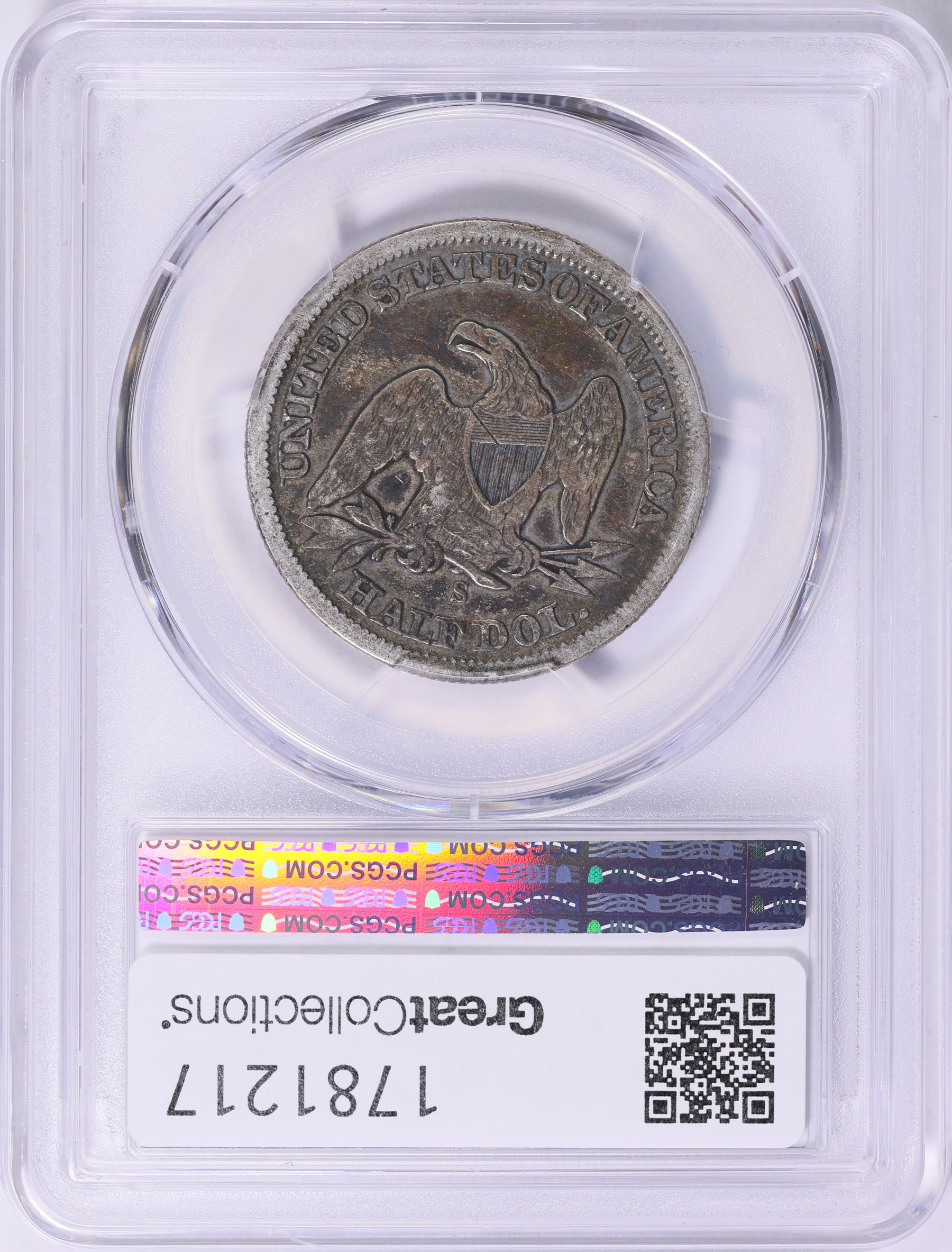 1859-S Seated Liberty Half Dollar PCGS VG-10 (Item 1781217) | GreatCollections Coin Auctions