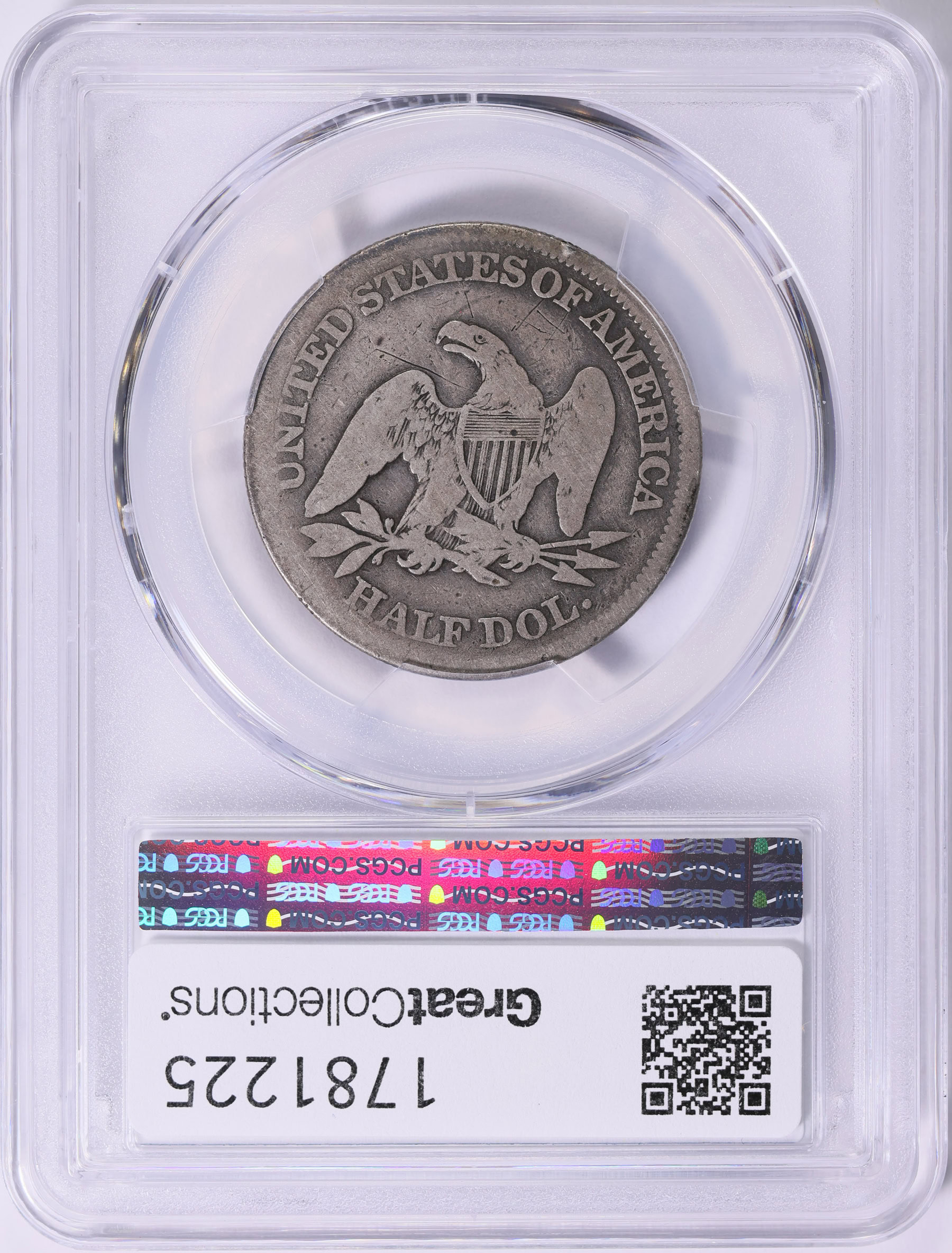 1862 Seated Liberty Half Dollar PCGS G-04 (Item 1781225) | GreatCollections Coin Auctions