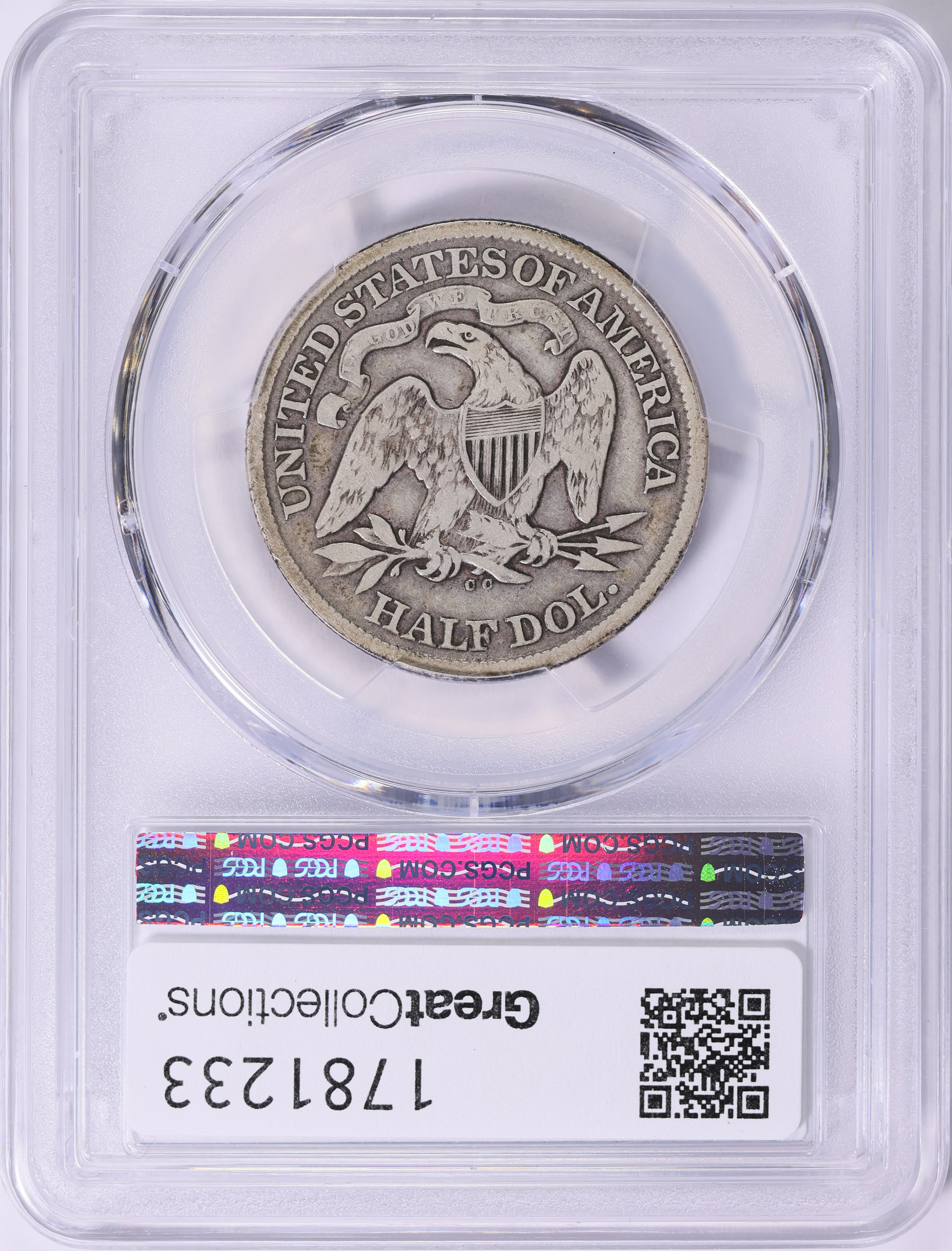 1873-CC Seated Liberty Half Dollar No Arrows PCGS VG-08 (Item 1781233) | GreatCollections Coin ...