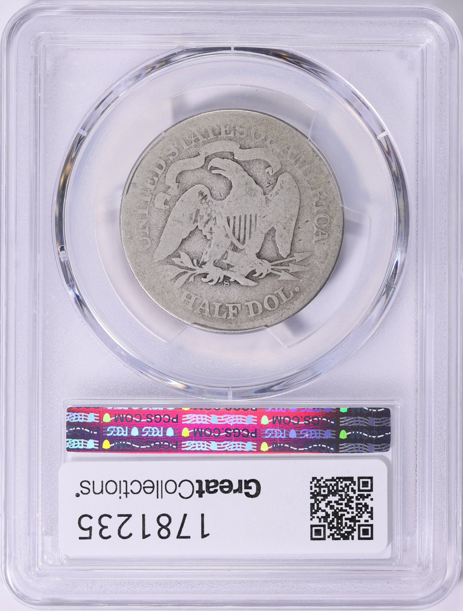 1873-S Seated Liberty Half Dollar Arrows PCGS AG-03 (Item 1781235) | GreatCollections Coin Auctions