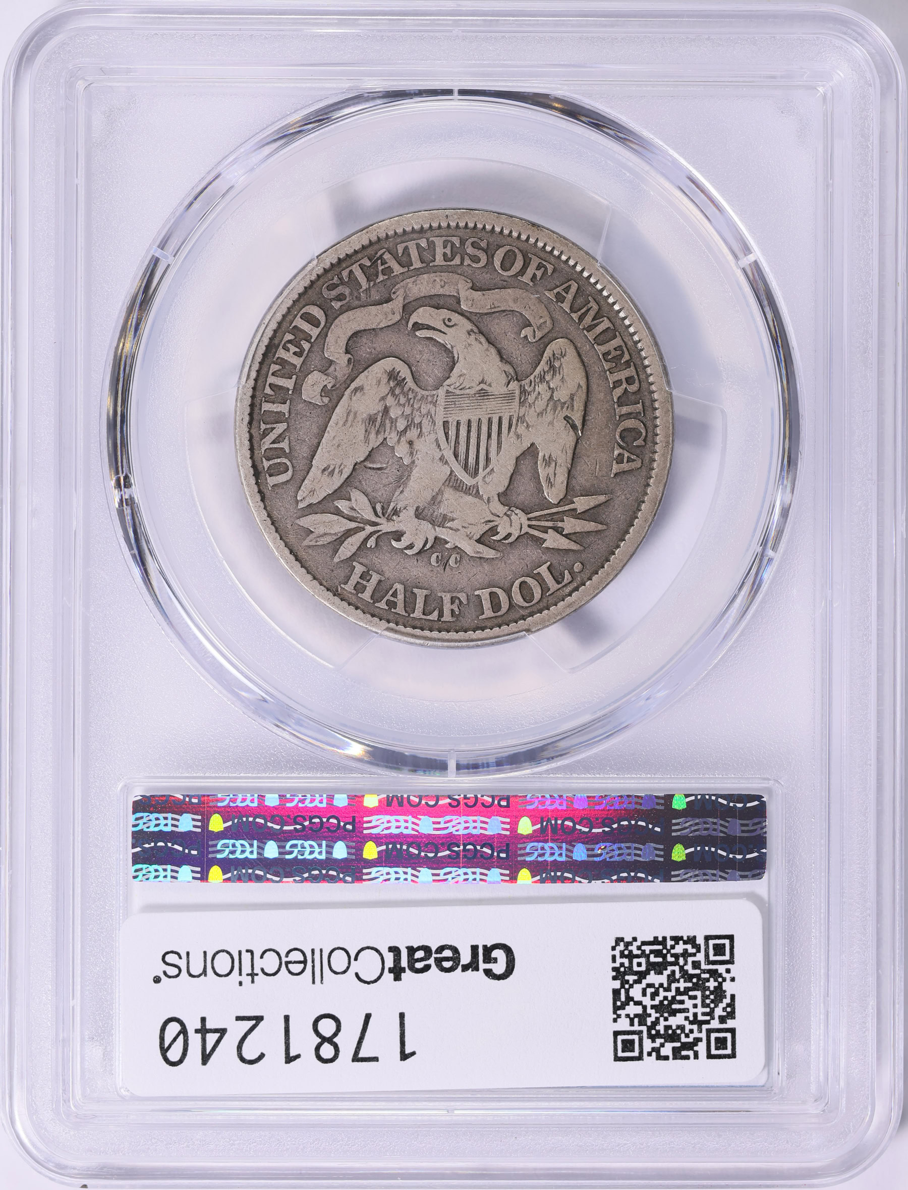 1875-CC Seated Liberty Half Dollar PCGS VG-08 (Item 1781240) | GreatCollections Coin Auctions