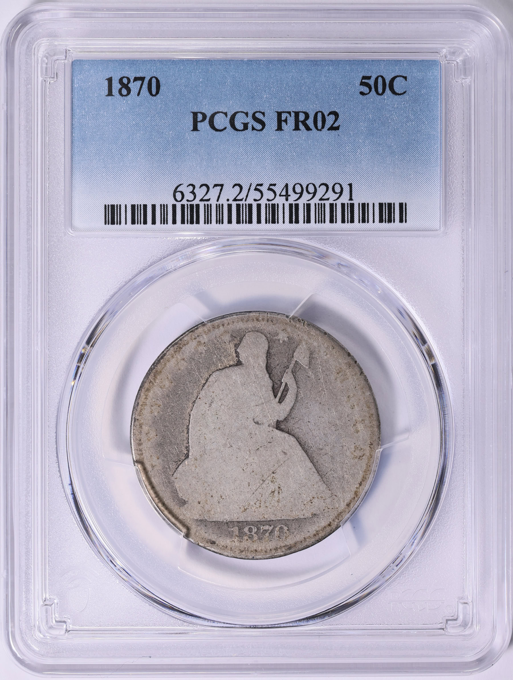 1870 Seated Liberty Half Dollar PCGS FR-02 (Item 1781282) | GreatCollections Coin Auctions